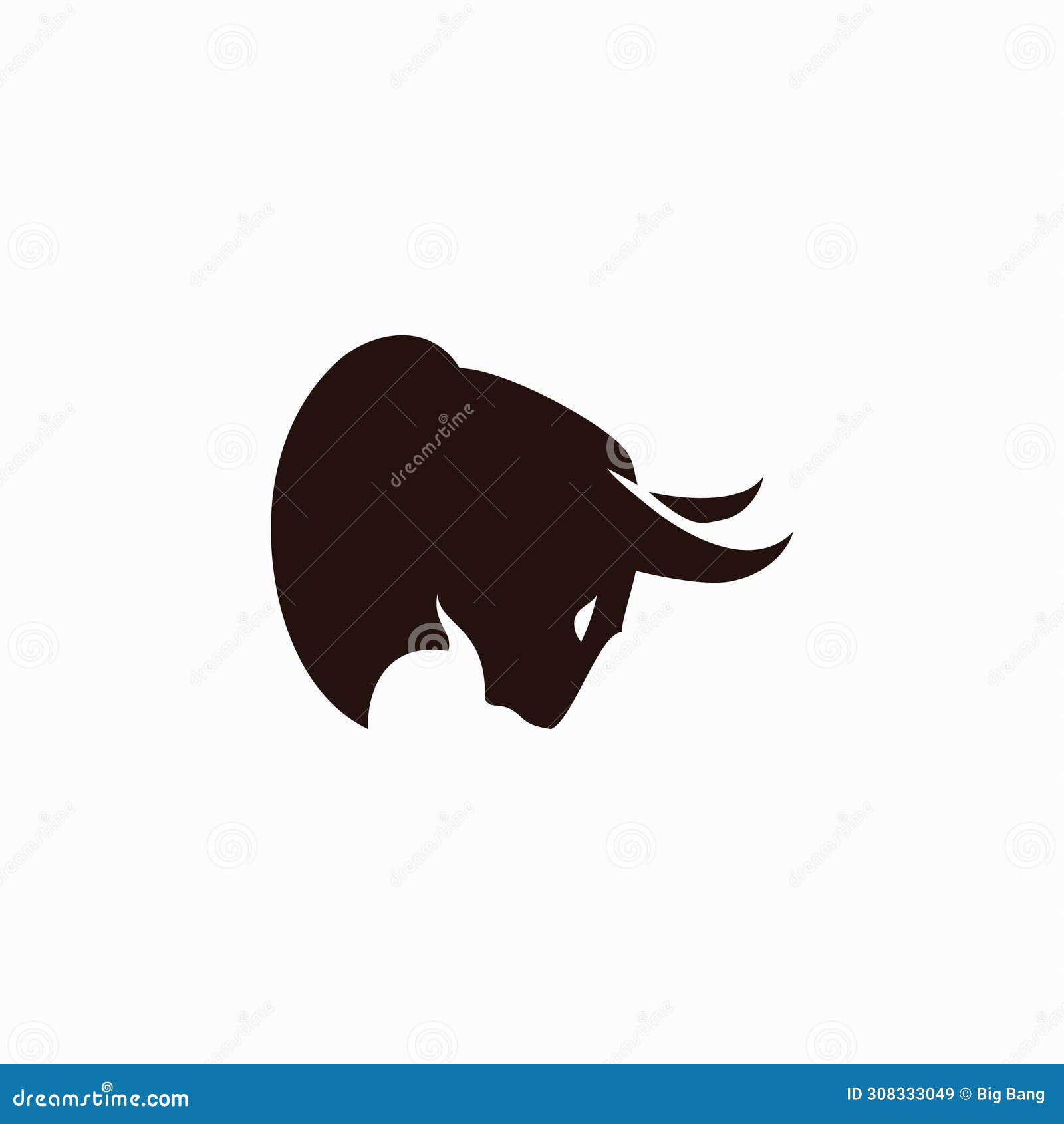 Bull Taurus Logo Icon, Template Vector Illustration Stock Vector ...