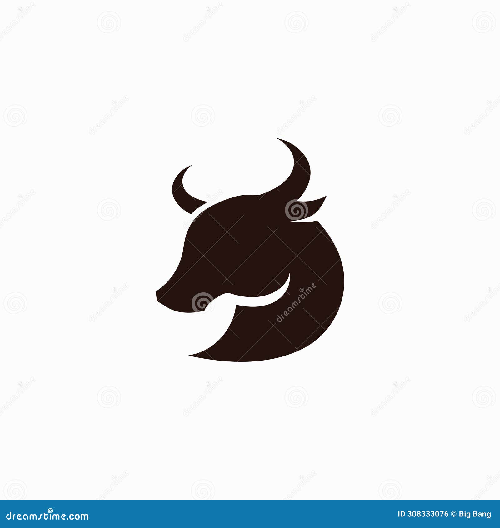 Bull Taurus Logo Icon, Template Vector Illustration Stock Vector ...