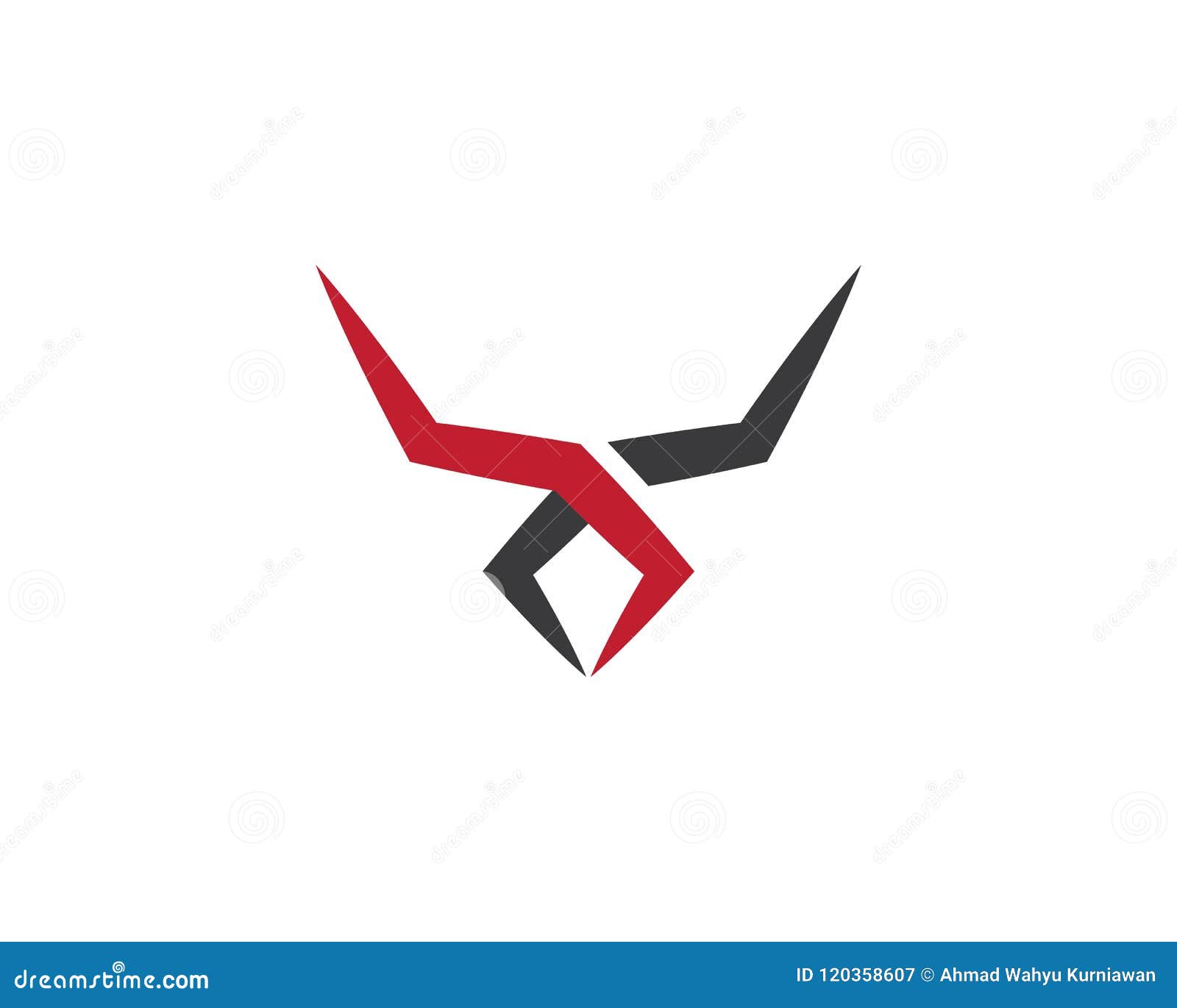 Bull Taurus Logo Template stock vector. Illustration of silhouette ...