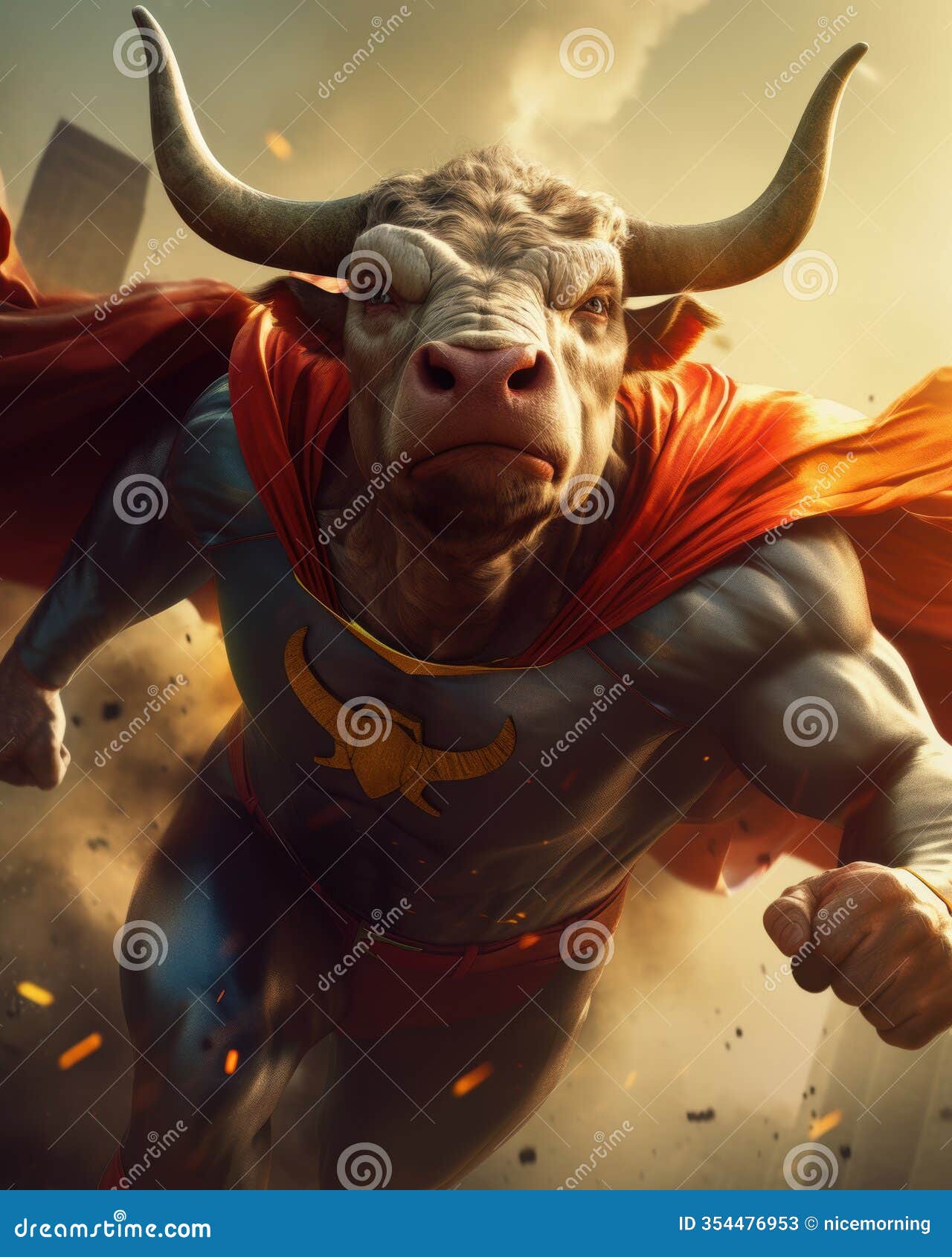 Super Bull: a Powerful Symbol of Strength and Determination. Created by ...