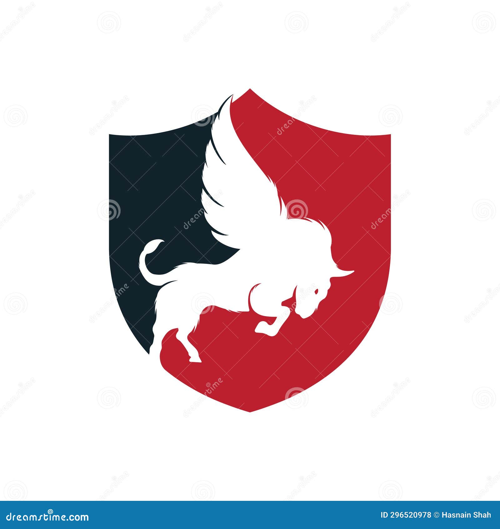 Flying Bull Icon Vector Illustration Stock Vector - Illustration of ...