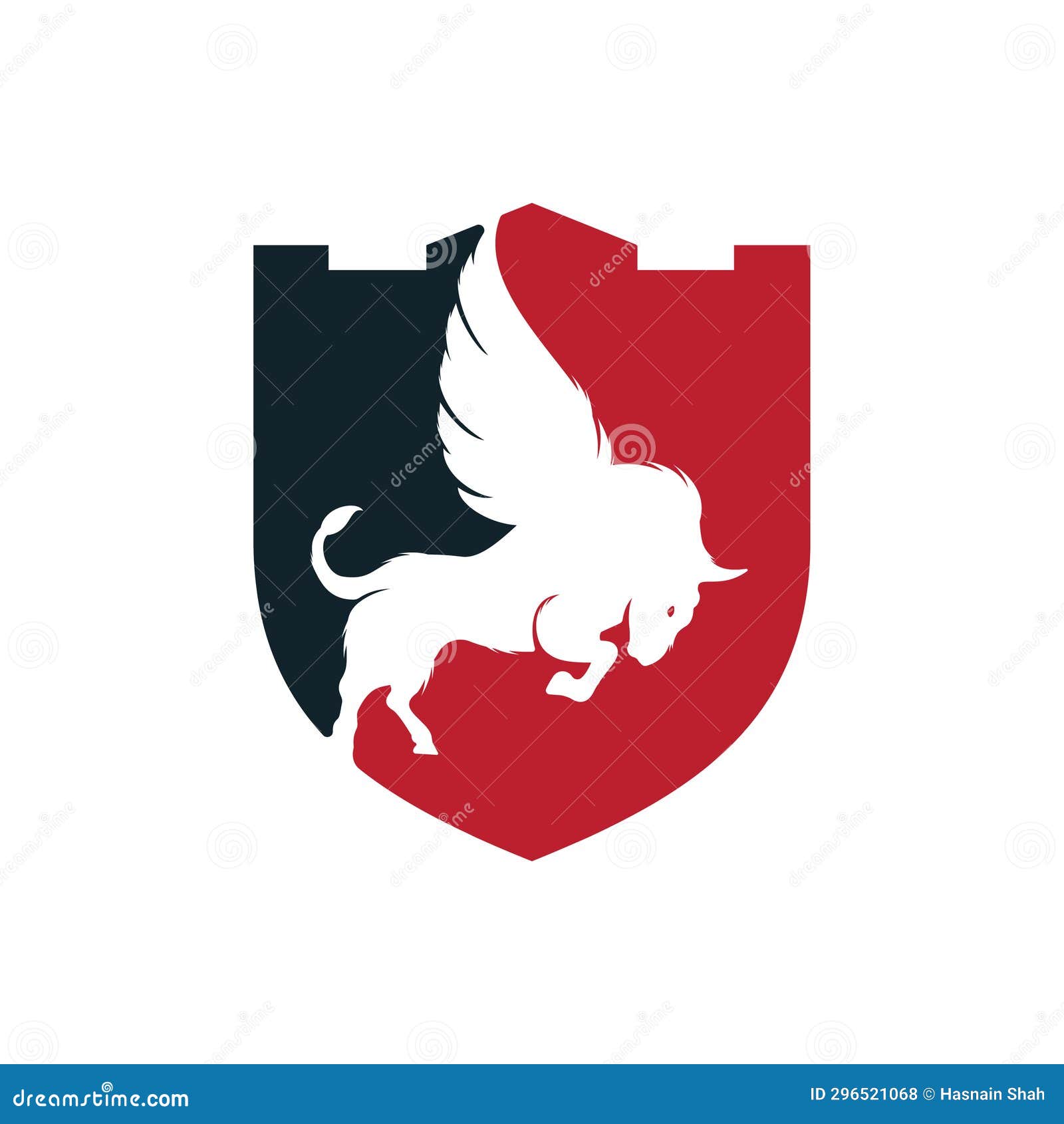 Flying Bull Icon Vector Illustration Stock Vector - Illustration of ...