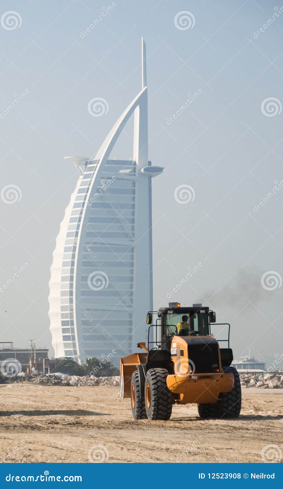 Bulldozer stock photo. Image of heavy, brown, modern - 12523908