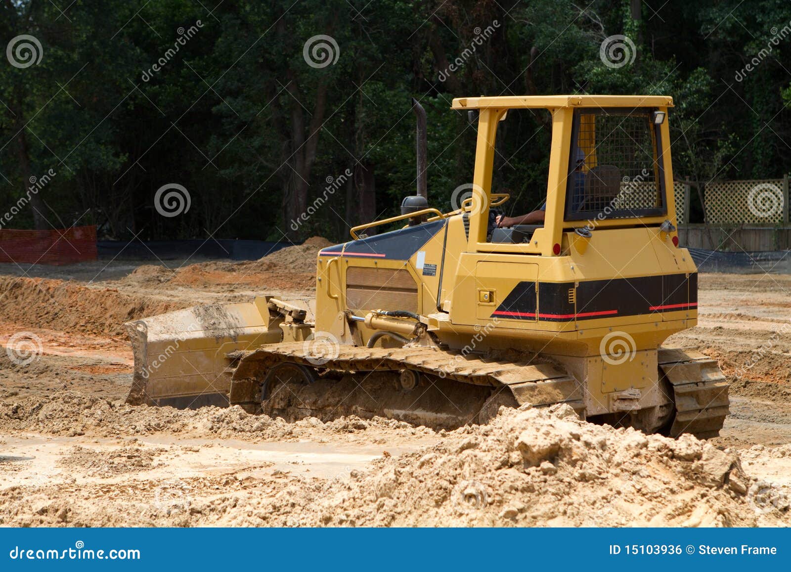 Bulldozer stock photo. Image of earthmover, clearing - 15103936