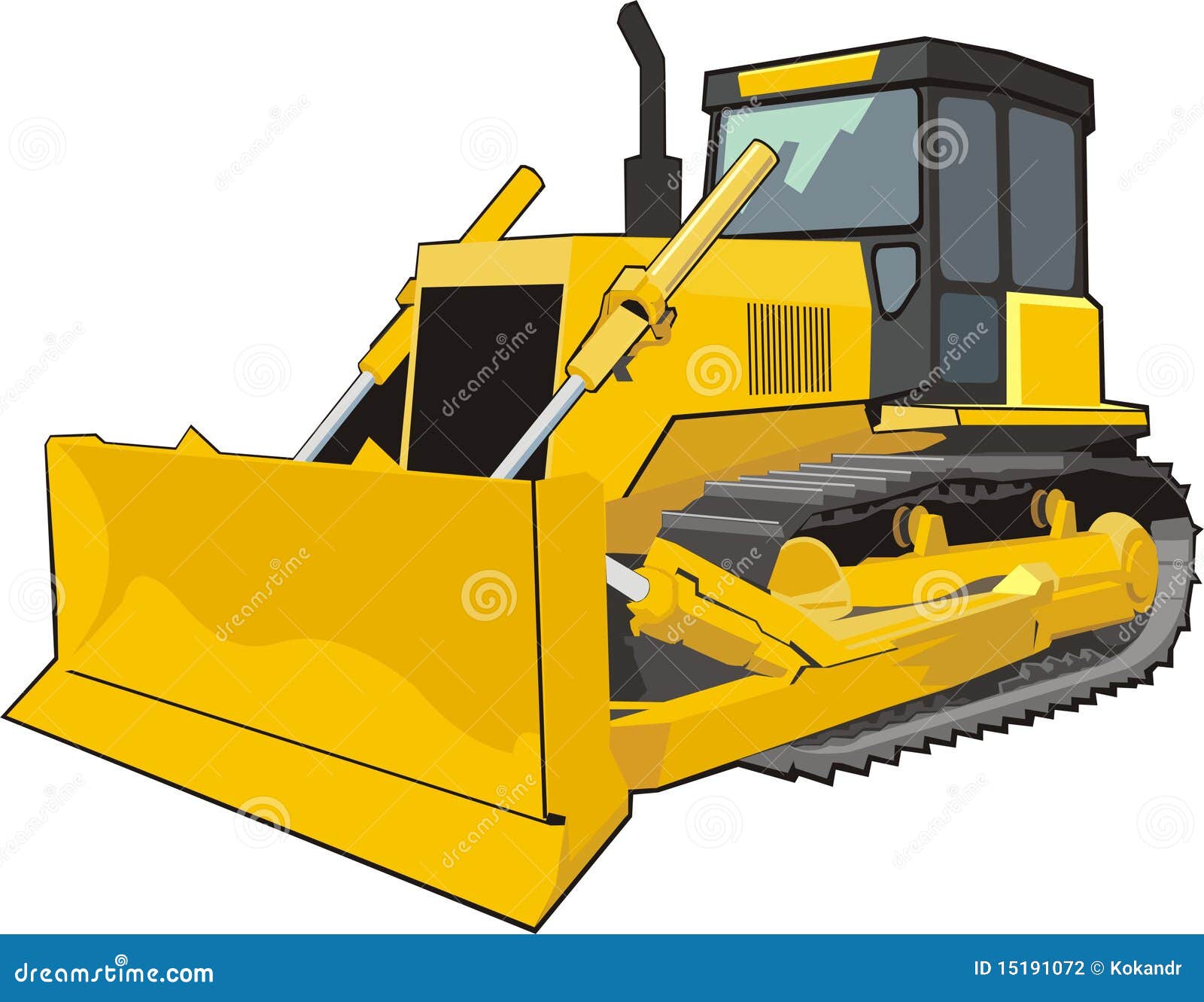 Cat Mini Mover Bulldozer Clipart