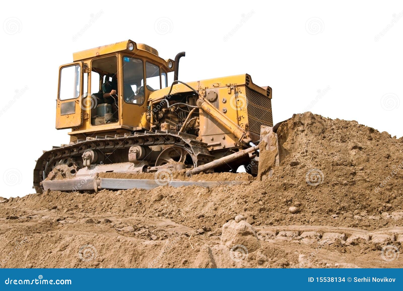 Bulldozer stock photo. Image of wheel, bulldozer, mines - 15538134