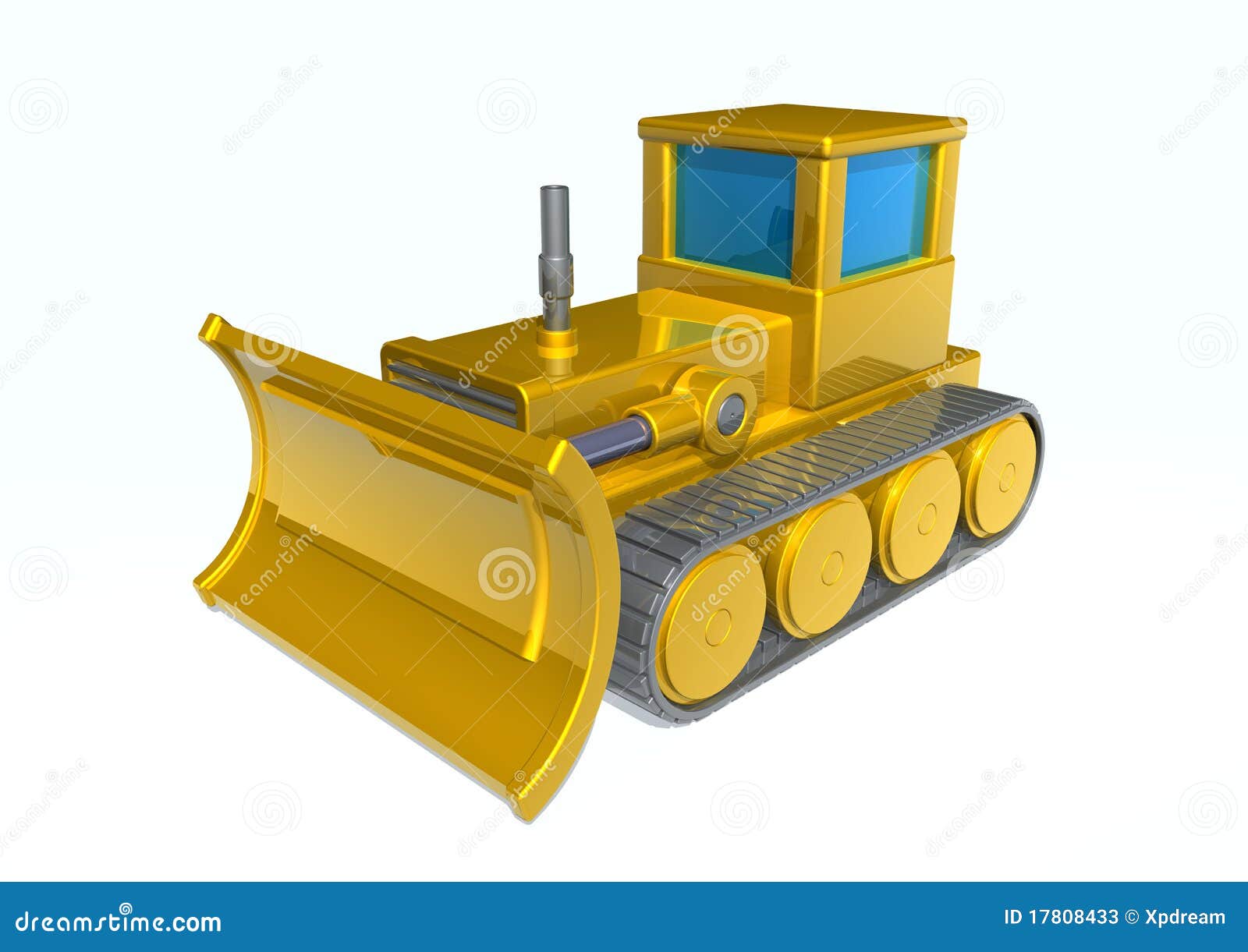 BULLDOZER stock illustration. Illustration of excavation - 17808433