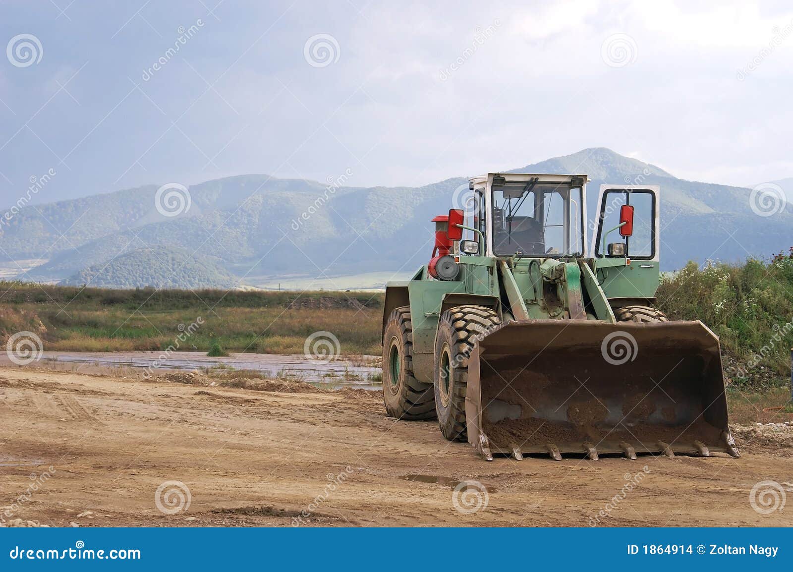 Bulldozer stock photo. Image of excavation, constructions - 1864914