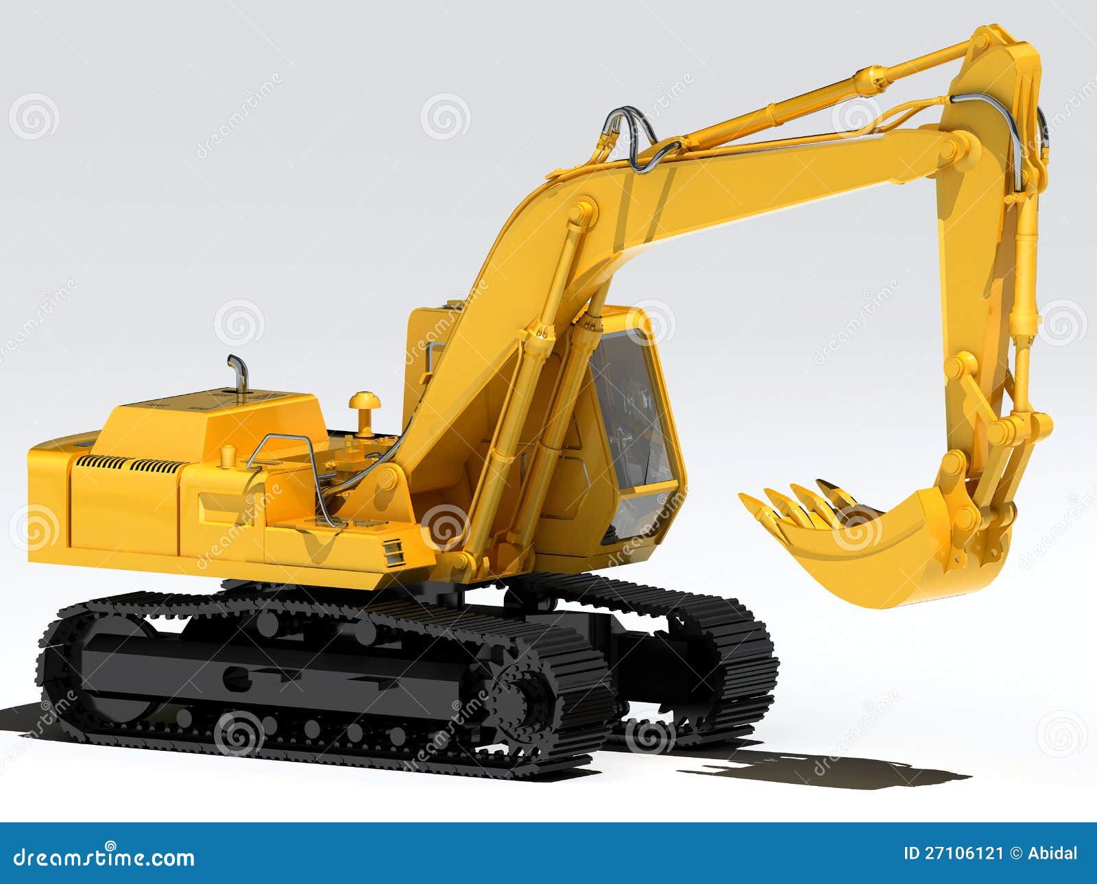 Bulldozer stock illustration. Illustration of machine - 27106121