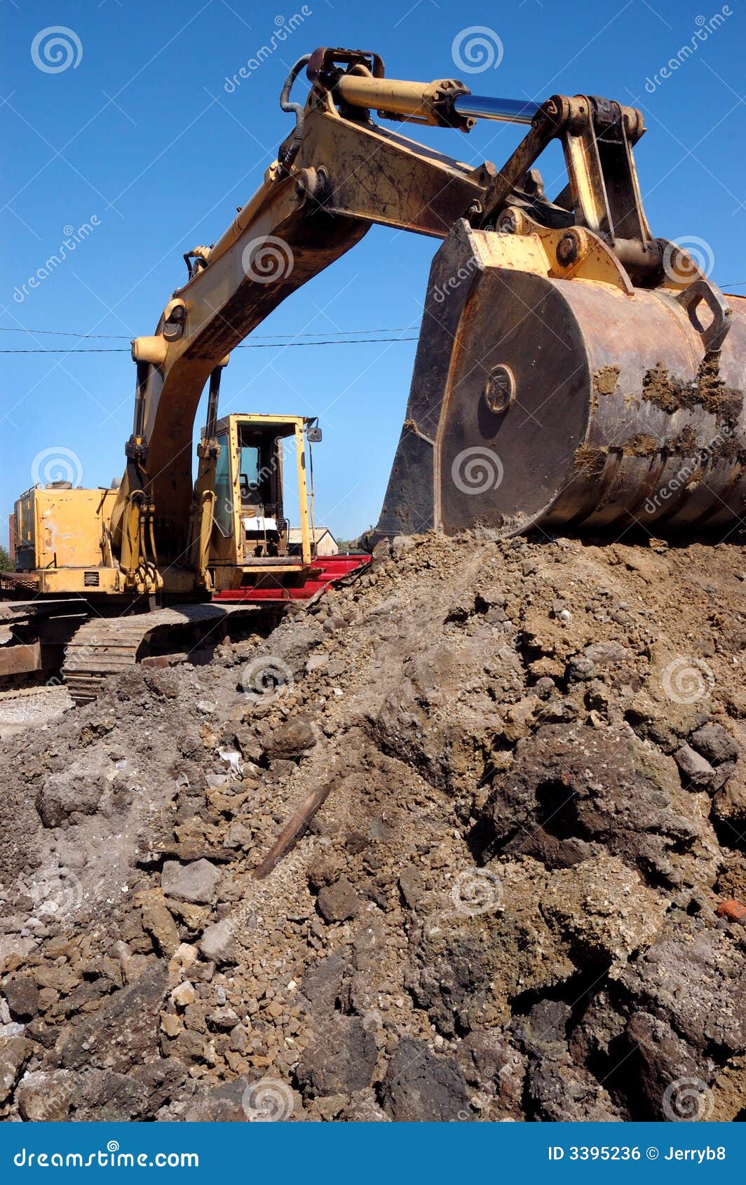Bulldozer stock photo. Image of strong, engineering, digging - 3395236