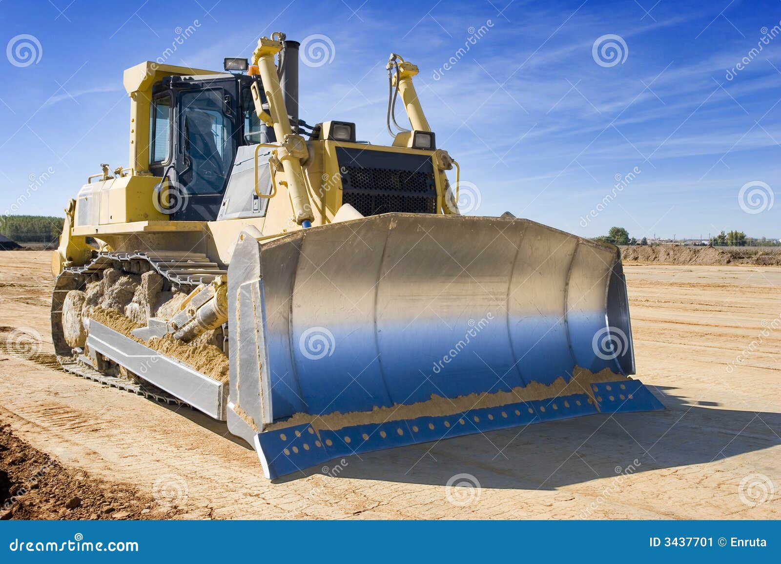 Bulldozer stock image. Image of industrial, tool, equipment - 3437701