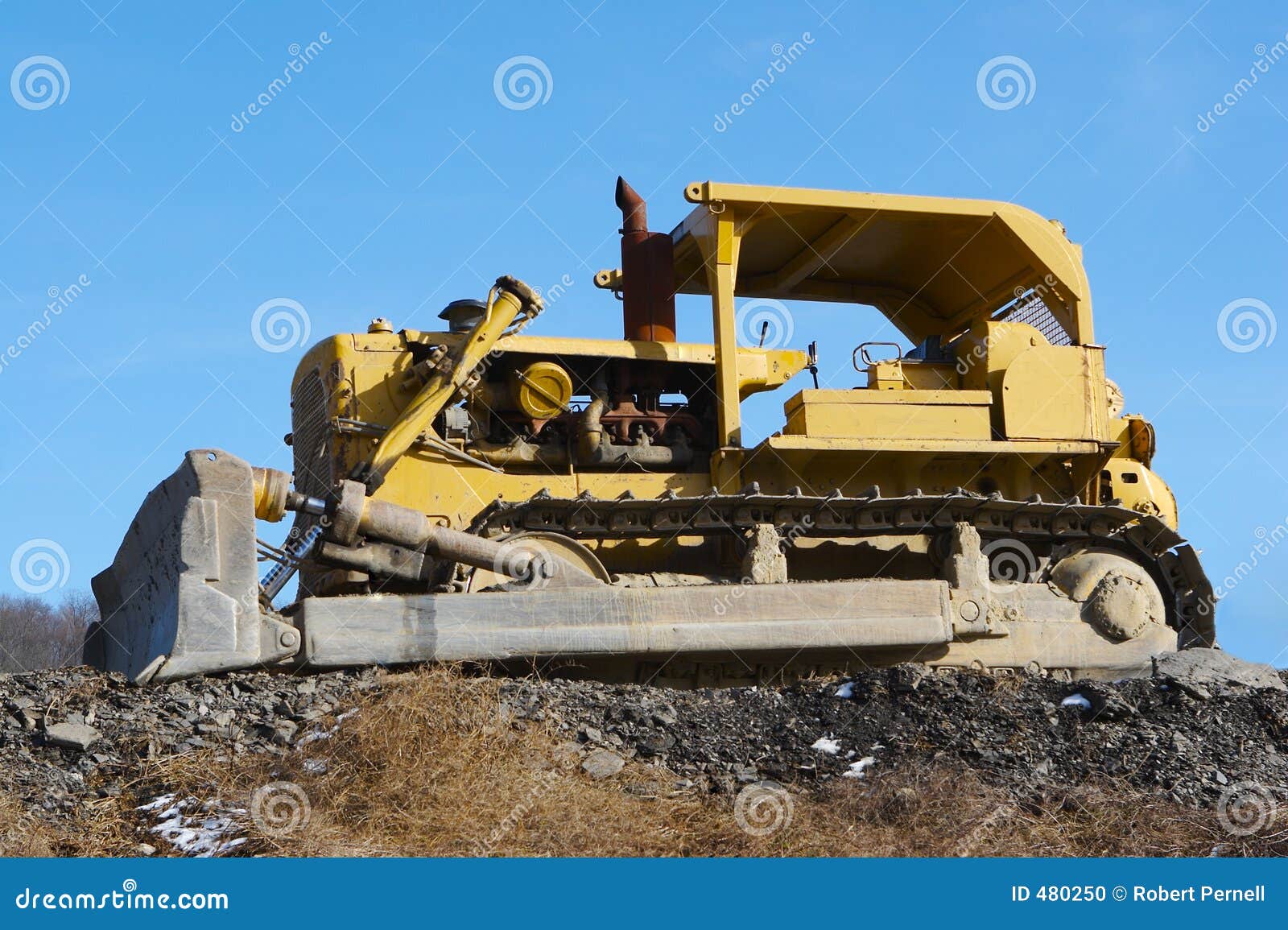 Bulldozer stock photo. Image of work, dozer, machine, move - 480250