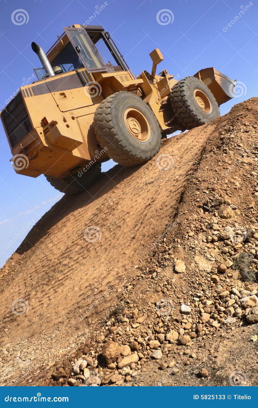 Bulldozer stock image. Image of industry, digger, backhoe - 5825133