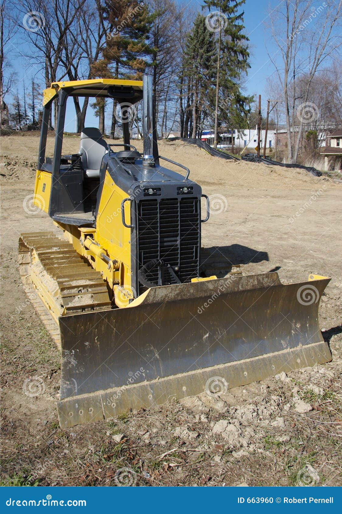 Bulldozer stock photo. Image of mover, dirt, heavy, move - 663960