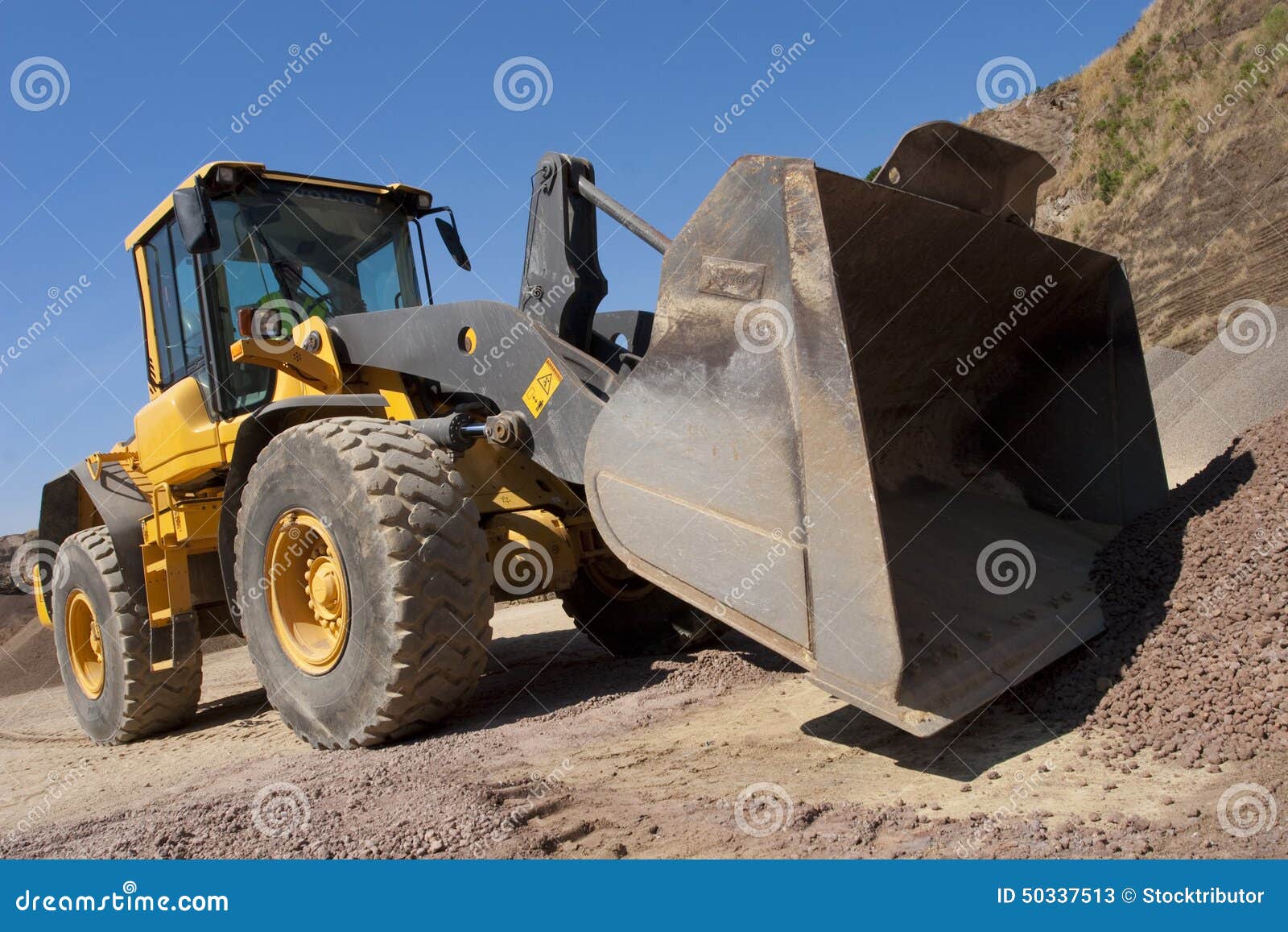 Bulldozer in action stock image. Image of excavator, heavy - 50337513