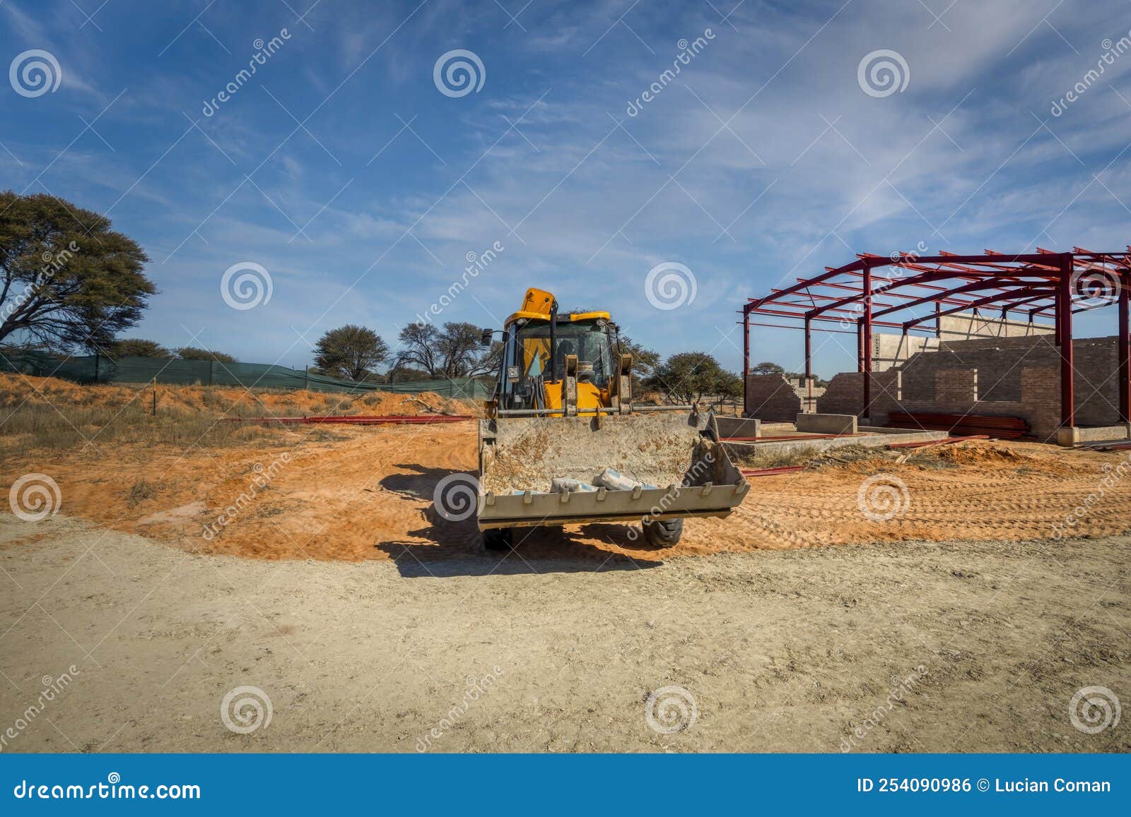 Bulldozer africa stock photo. Image of african, site - 254090986