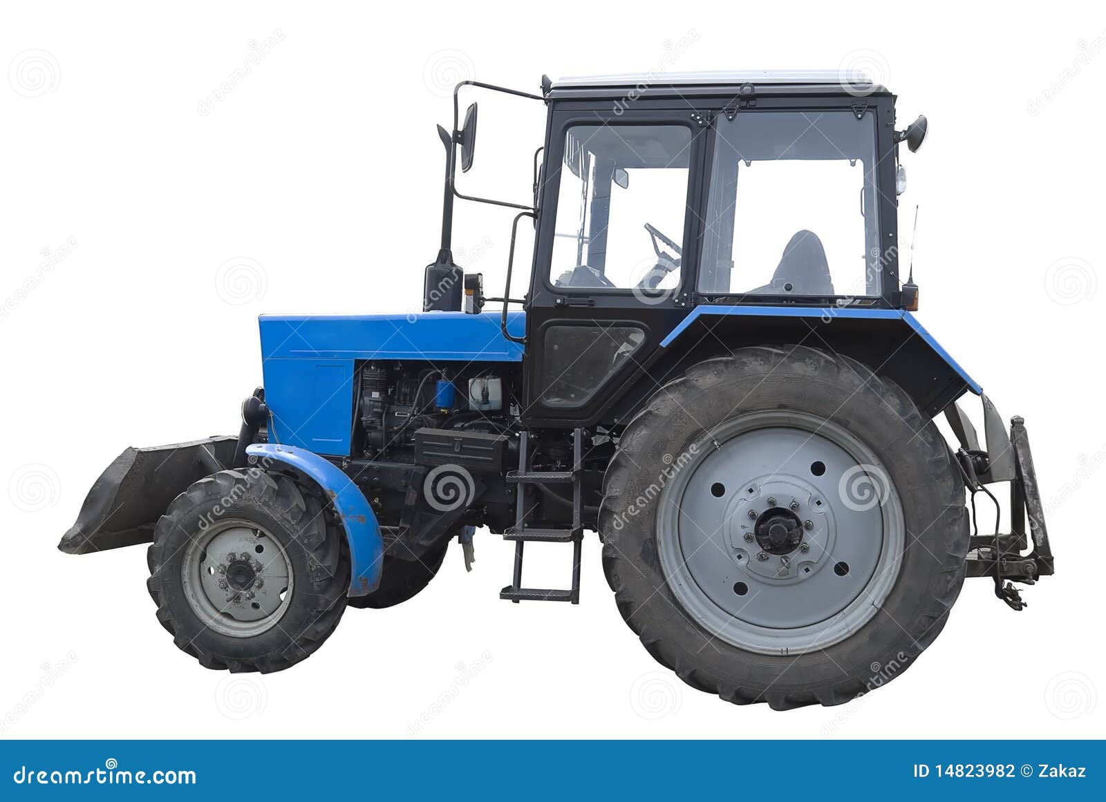 Bulldozer Blue Side | Isolated Stock Photo - Image of transport, engine ...