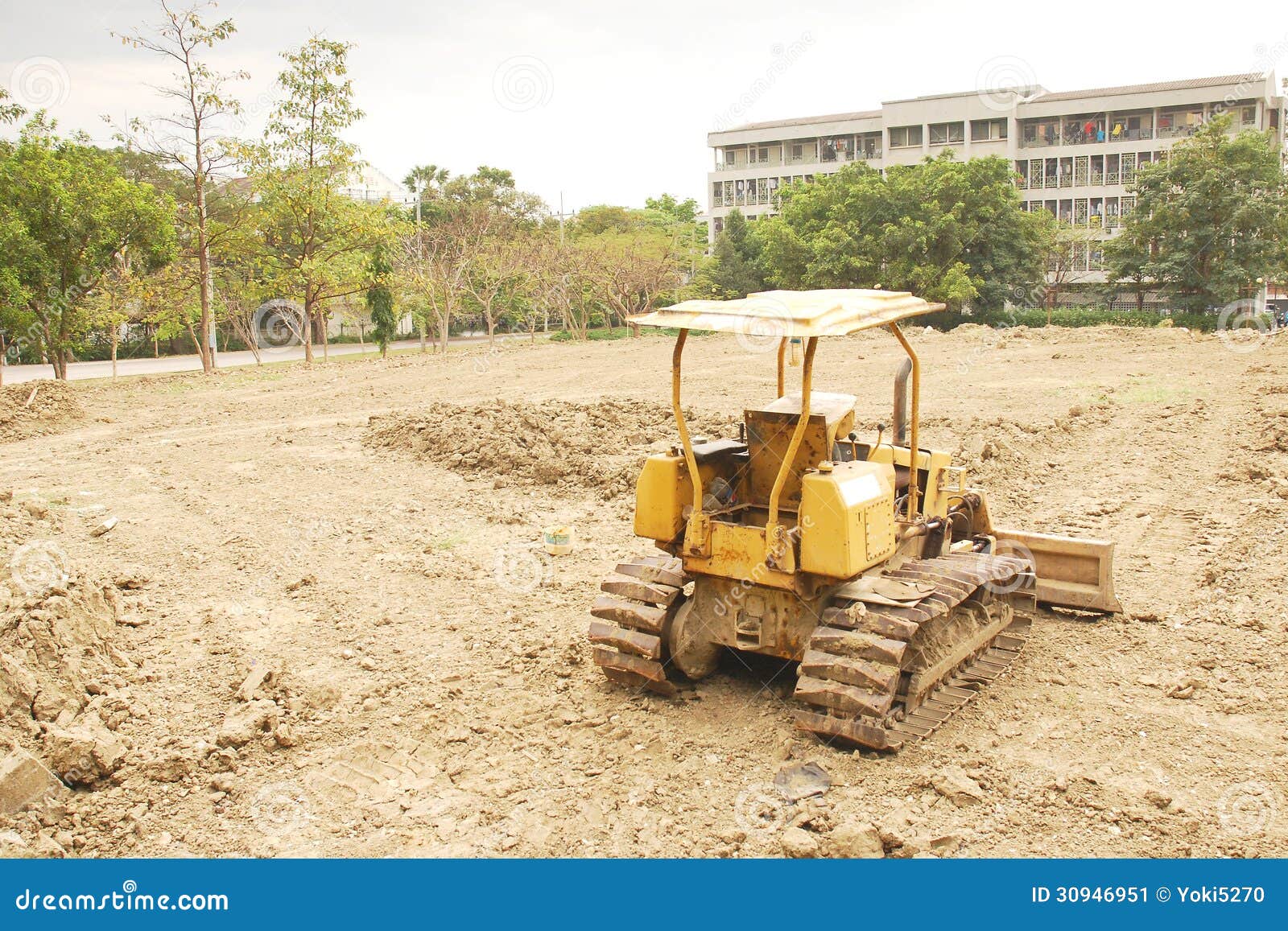 The bulldozer stock image. Image of dirty, clear, force - 30946951
