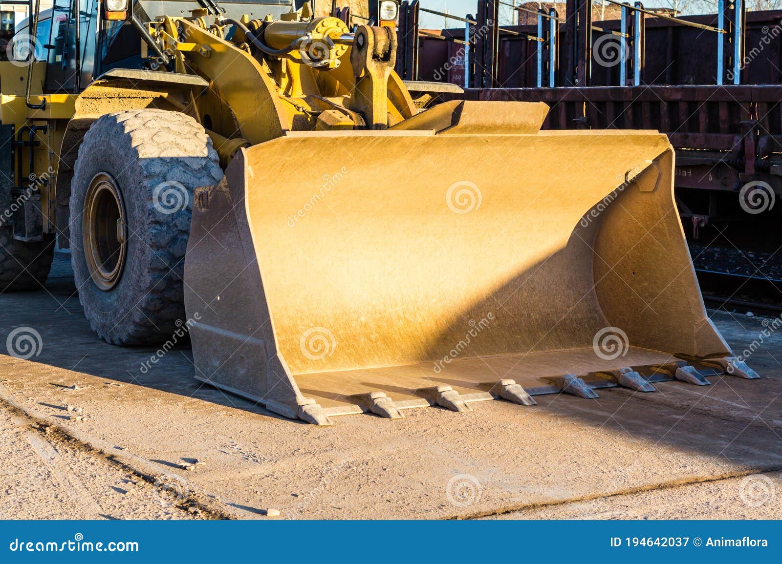 Bulldozer on a Building Site Stock Image - Image of industrial, machine ...