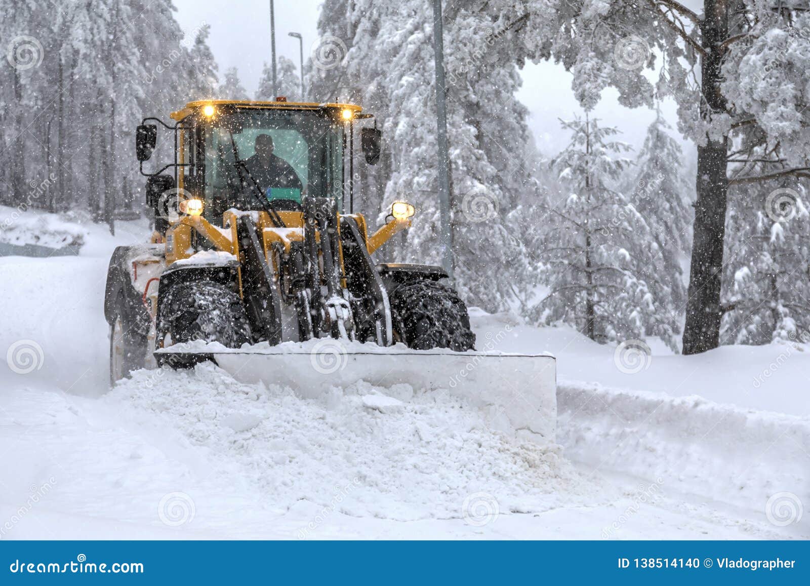 Bulldozer Clearing Snow stock photo. Image of blizzard - 138514140 Bulldozer Clearing Snow stock photo. Image of blizzard - 138514140