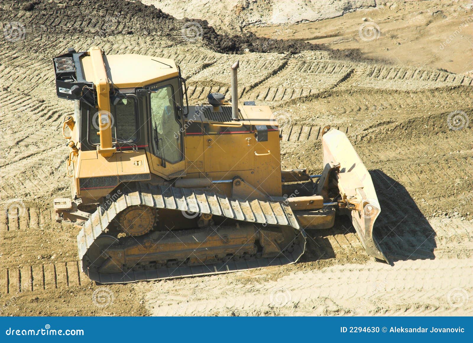 Bulldozer on Construction Site Stock Photo - Image of dirt, heavy: 2294630
