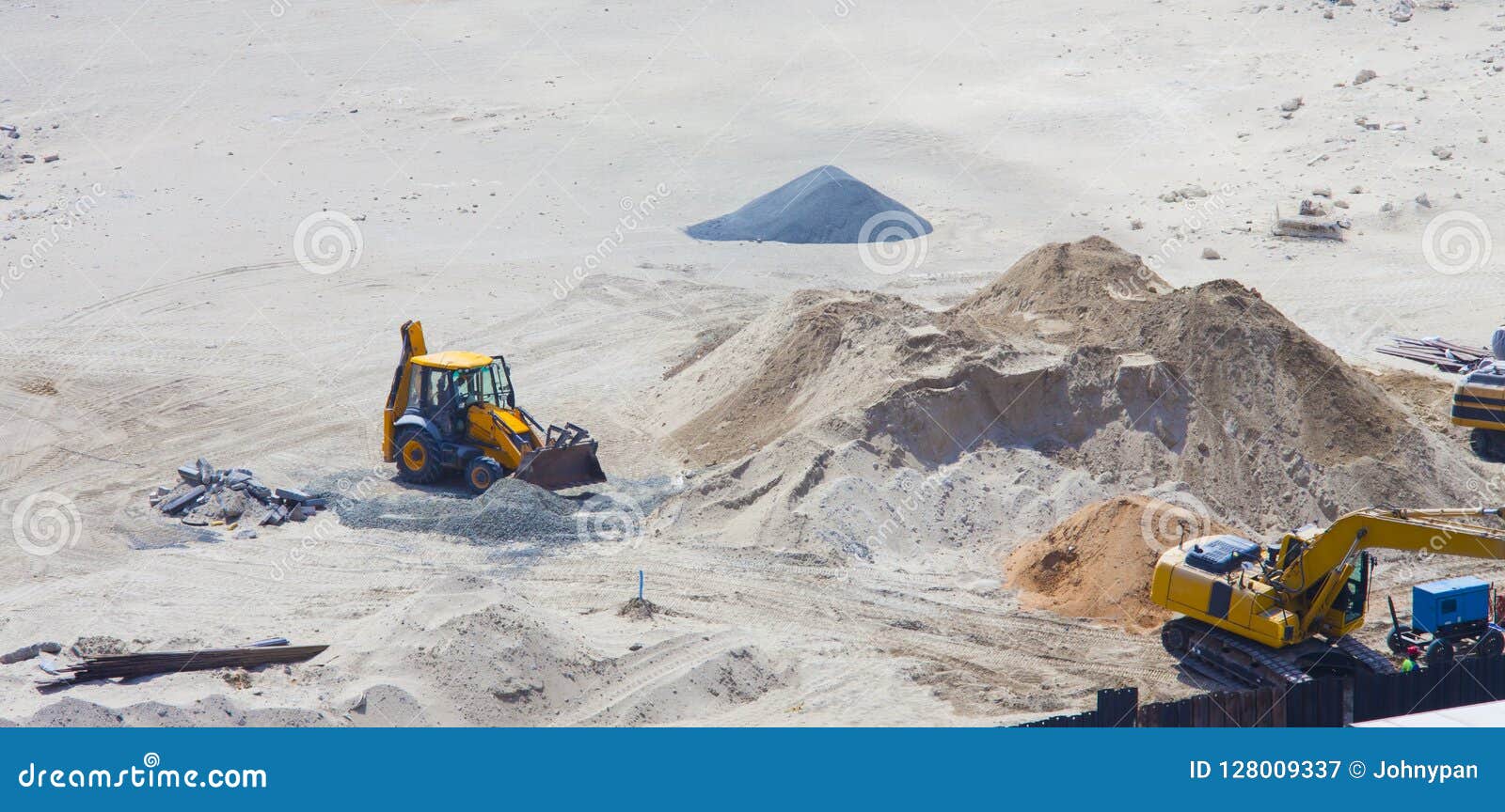 Bulldozer at Construction Site Stock Image - Image of development ...