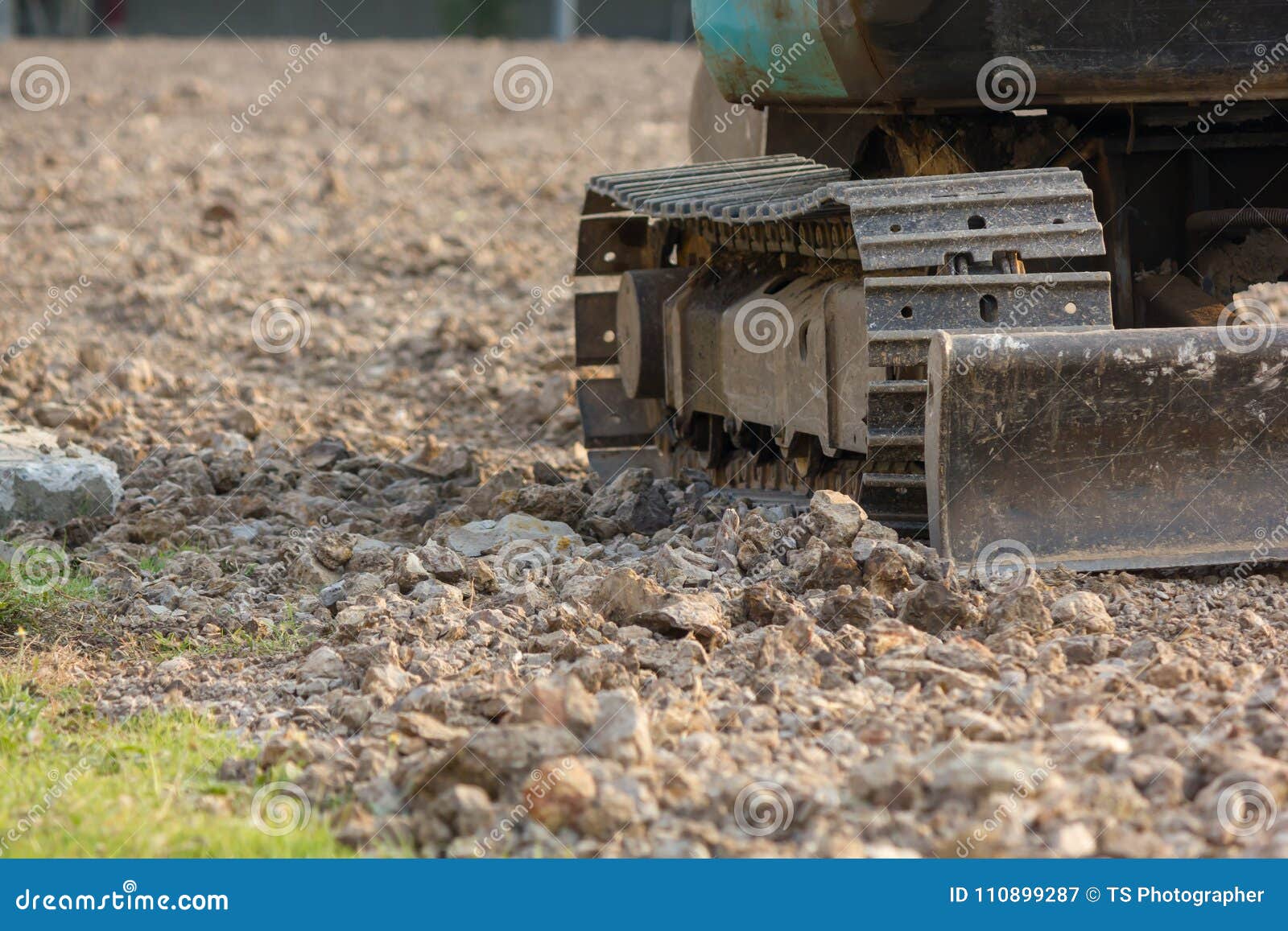 Bulldozer or Continuous Tracked Tractor Stock Image - Image of ...