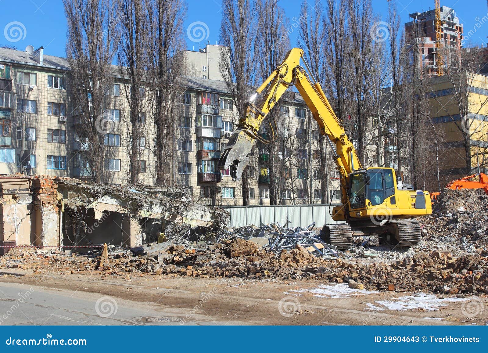 Building demolition stock image. Image of architecture - 29904643