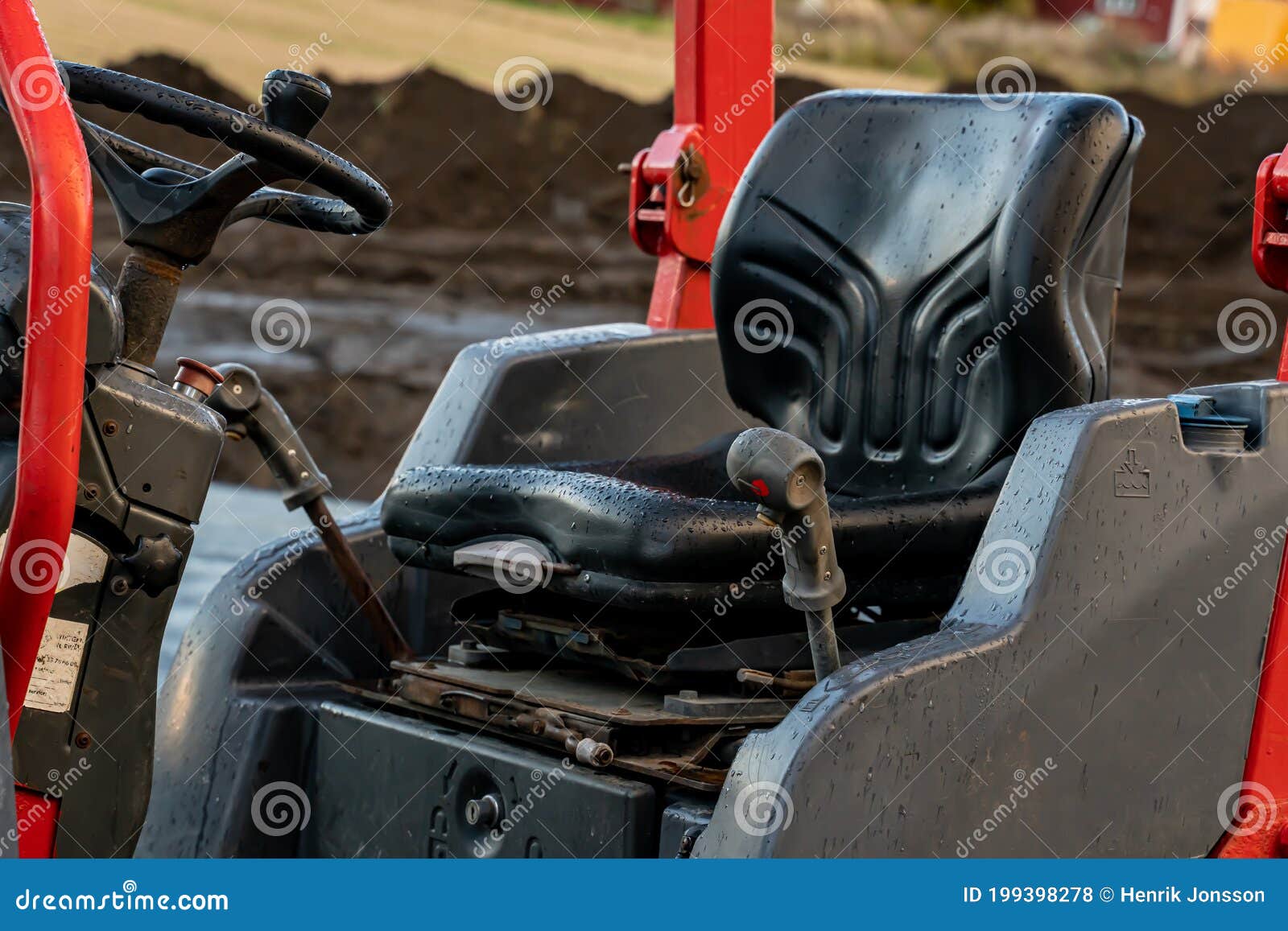 Bulldozer drivers seat stock photo. Image of operating - 199398278