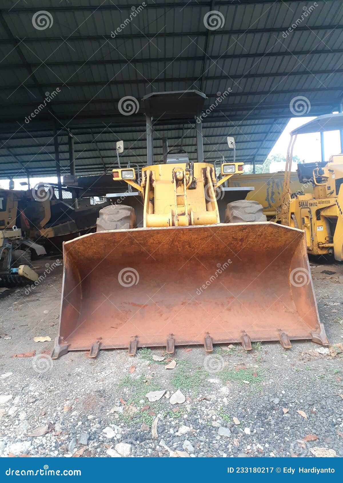Bulldozer Front Loader With Paves Royalty-Free Stock Photo ...
