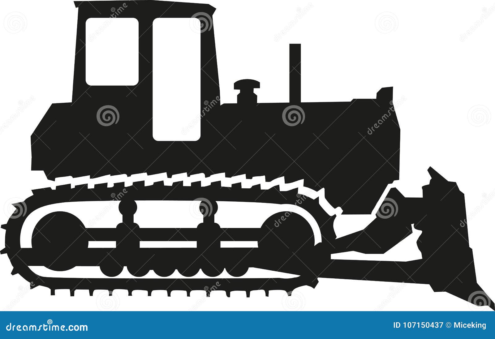 Bulldozer Icon Cartoon Vector | CartoonDealer.com #98531709