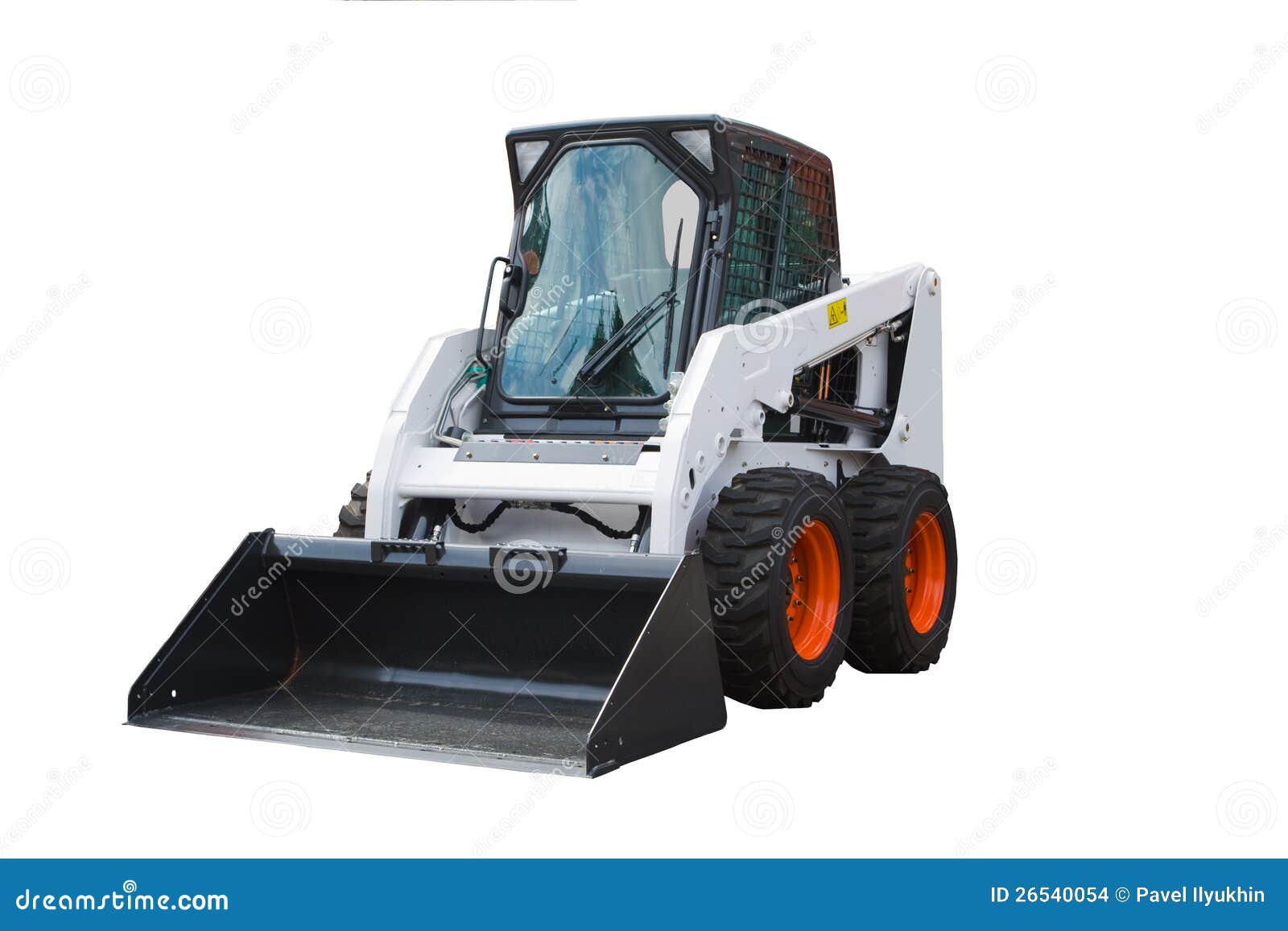 Bulldozer, Isolated on White Stock Photo - Image of construction ...