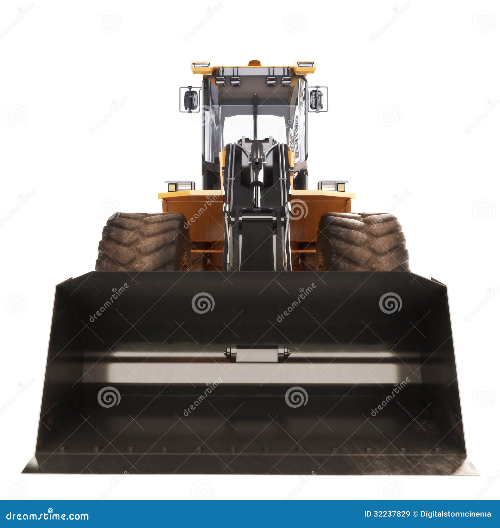 Bulldozer loader stock illustration. Illustration of object - 32237829