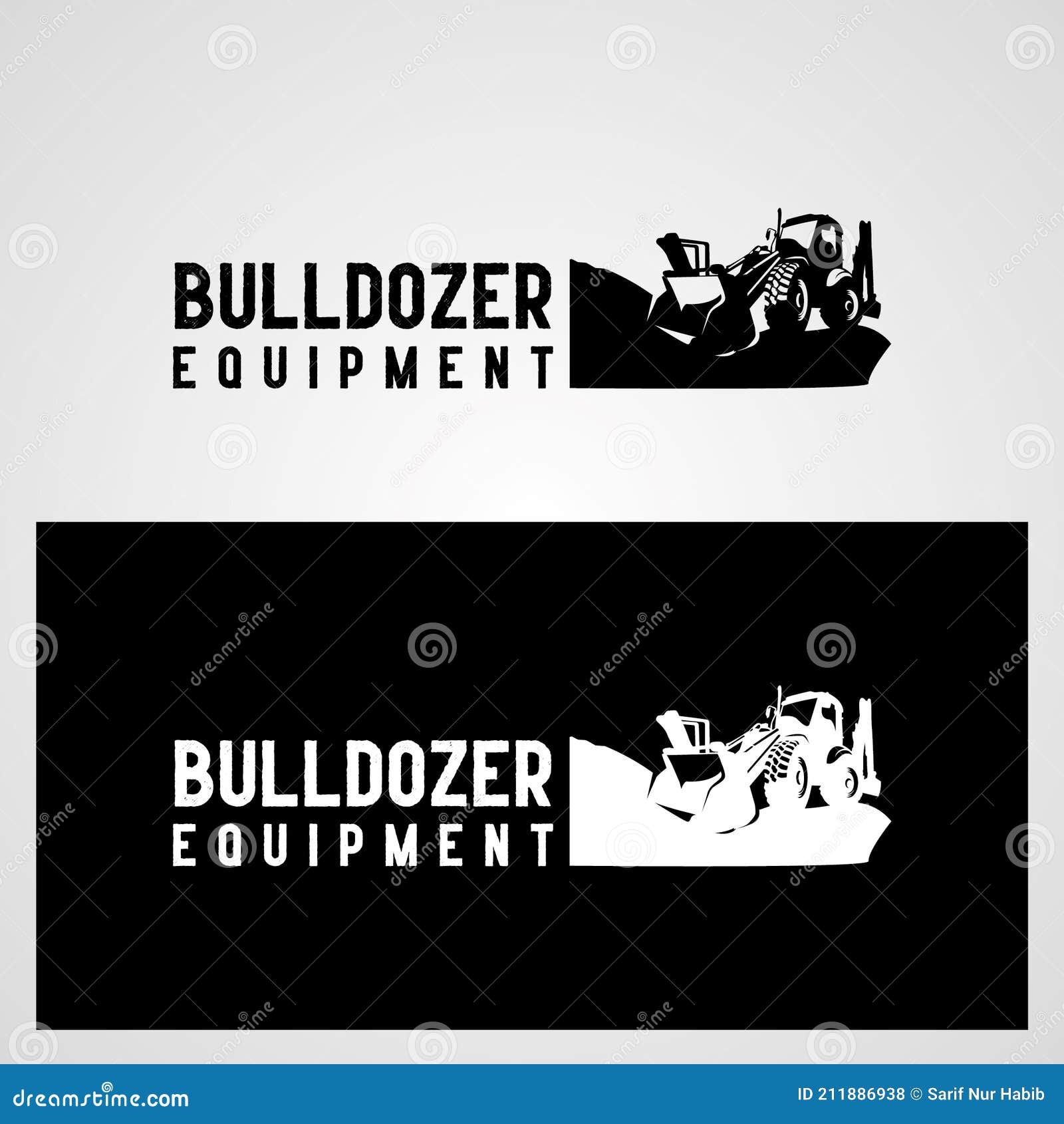 Bulldozer Logo Design Template Illustration | CartoonDealer.com #175139786