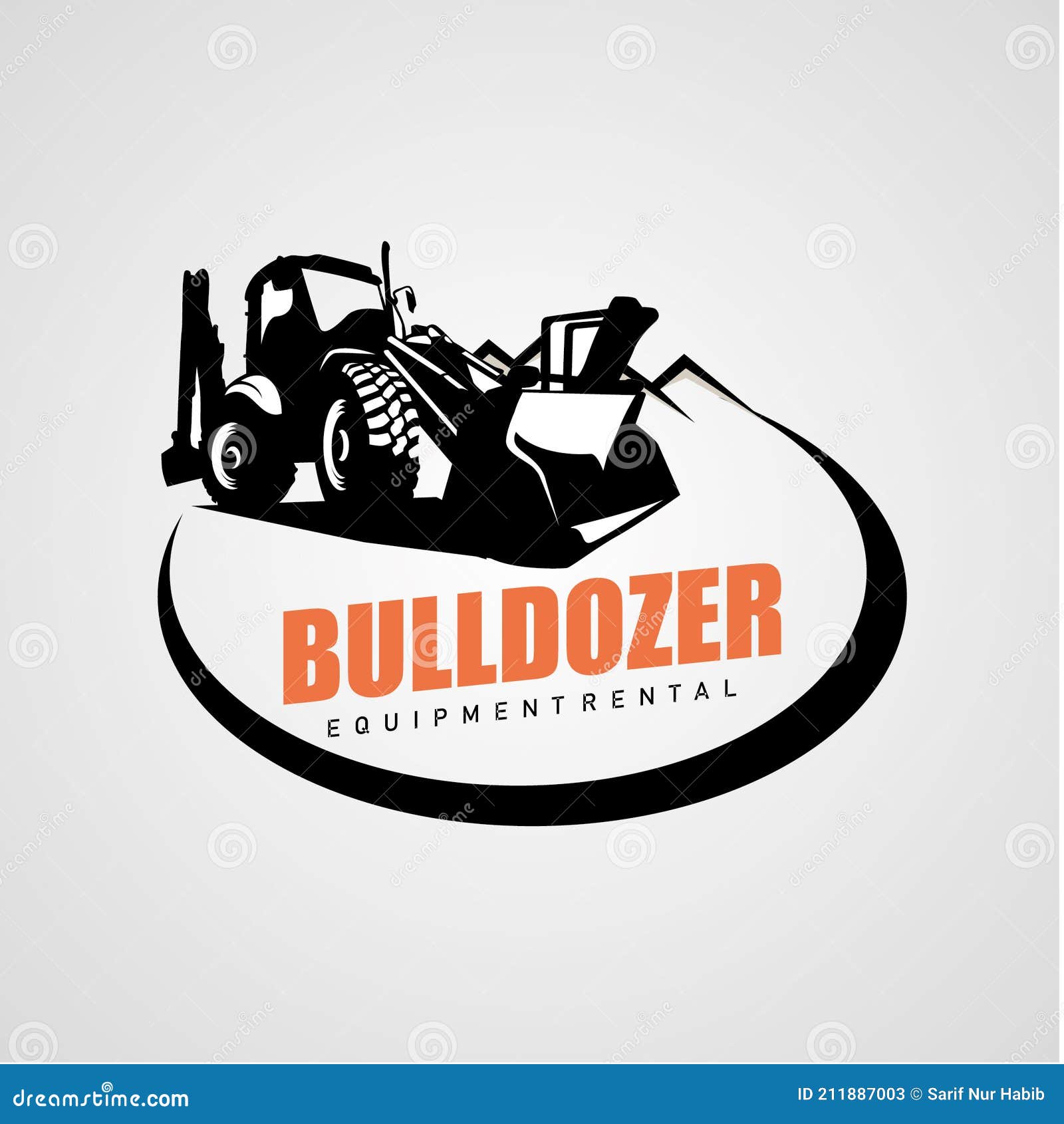 Bulldozer Logo Designs Template Stock Vector - Illustration of logo ...