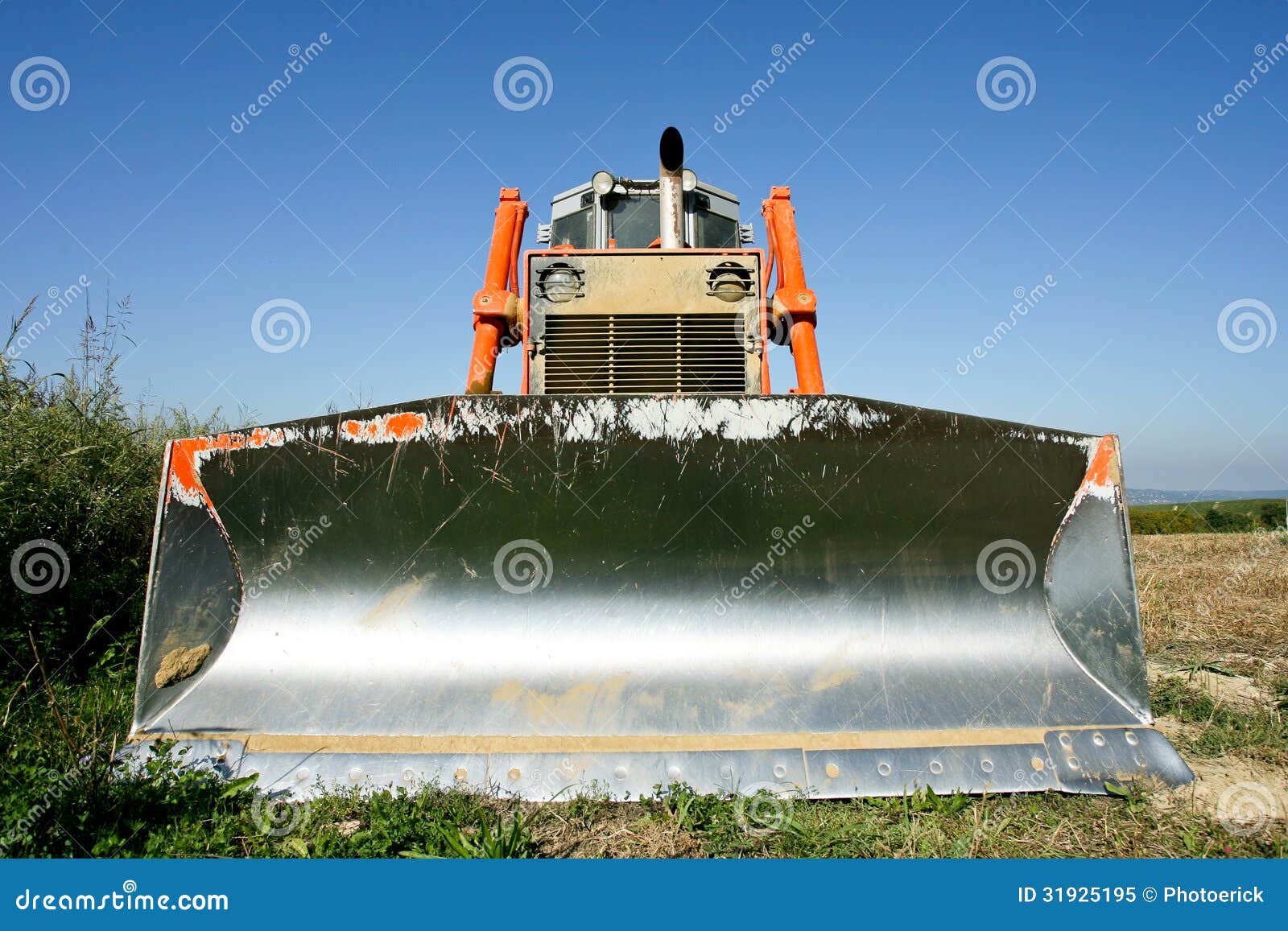 Bulldozer stock image. Image of tractor, agriculture - 31925195