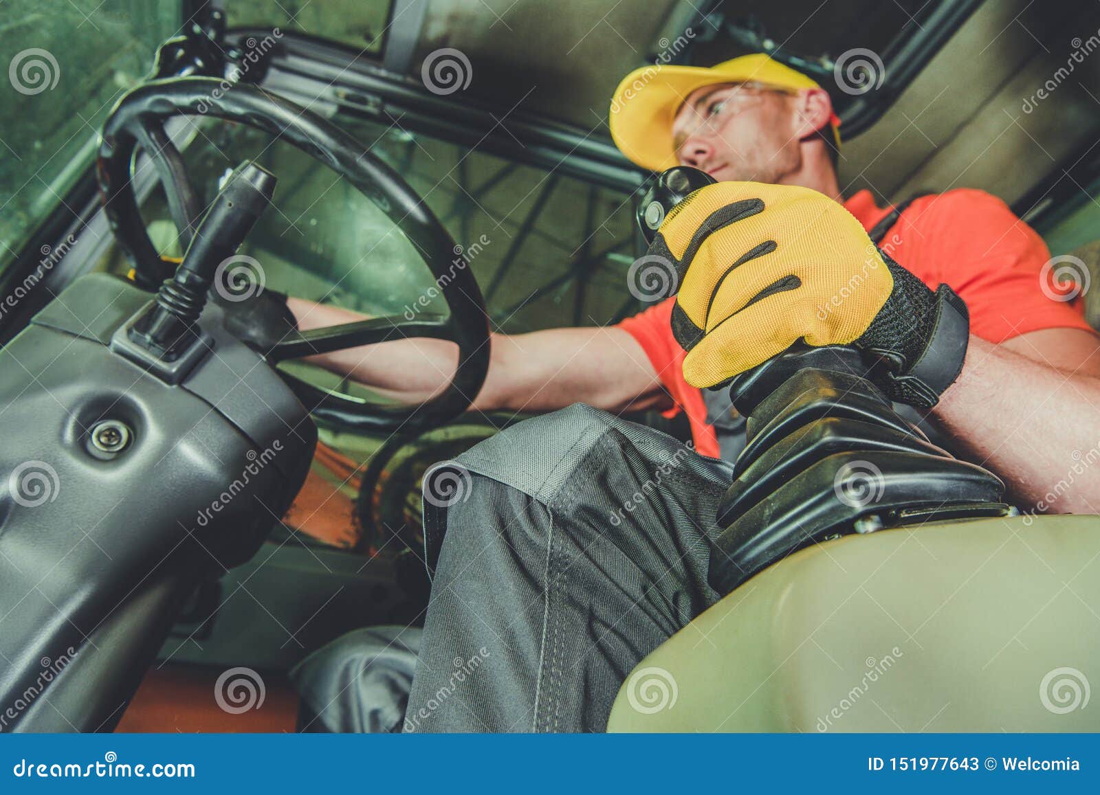 Bulldozer Operator Work stock image. Image of industrial - 151977643