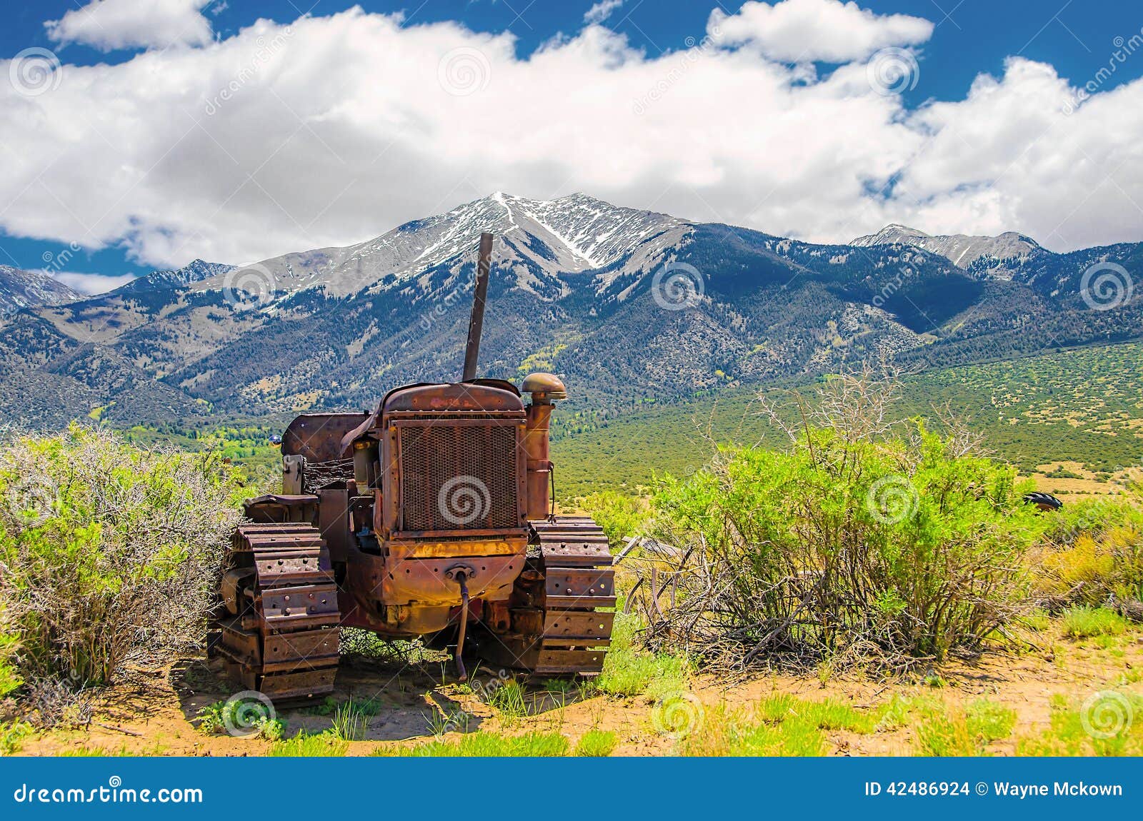 Bulldozer stock photo. Image of worn, rocky, tractor - 42486924