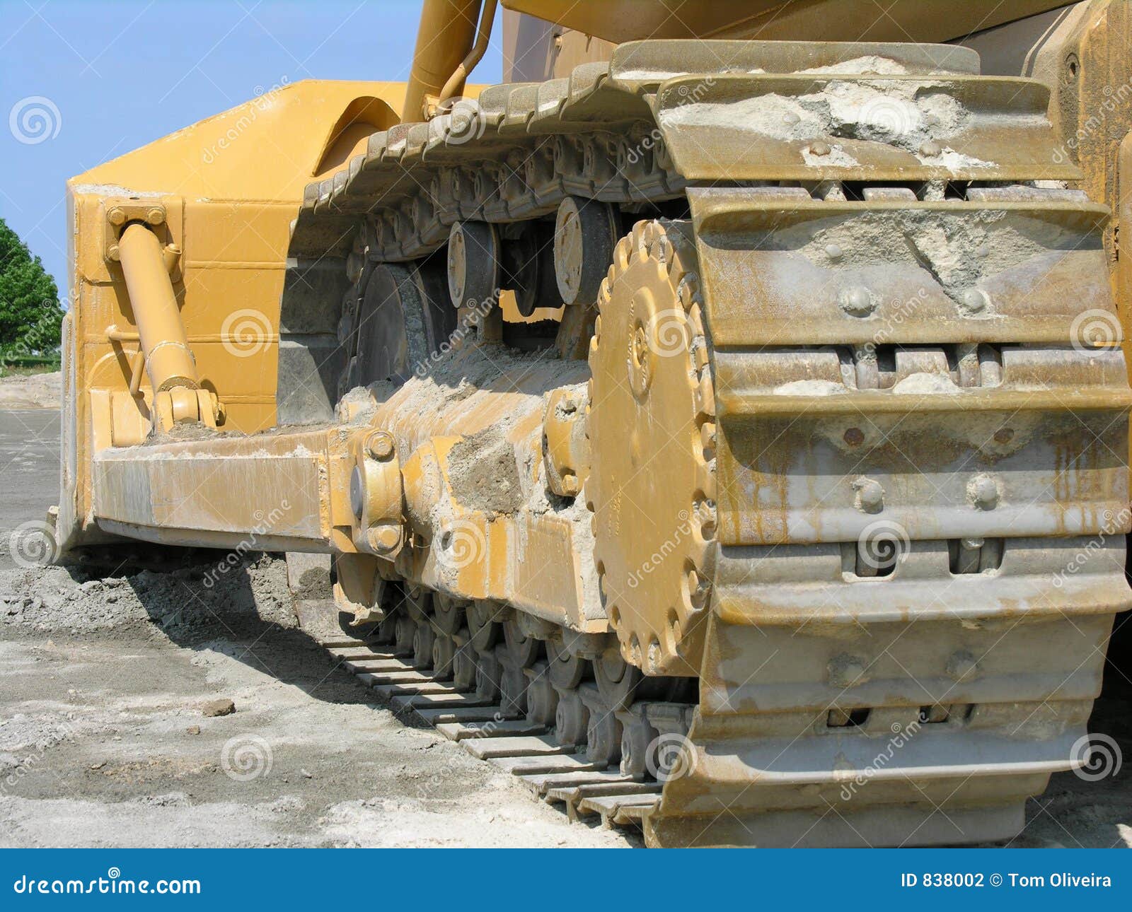 Bulldozer track stock photo. Image of developer, heavy - 838002