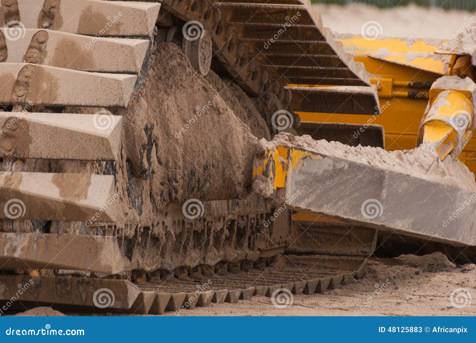 Bulldozer track stock image. Image of bulldozer, move - 48125883