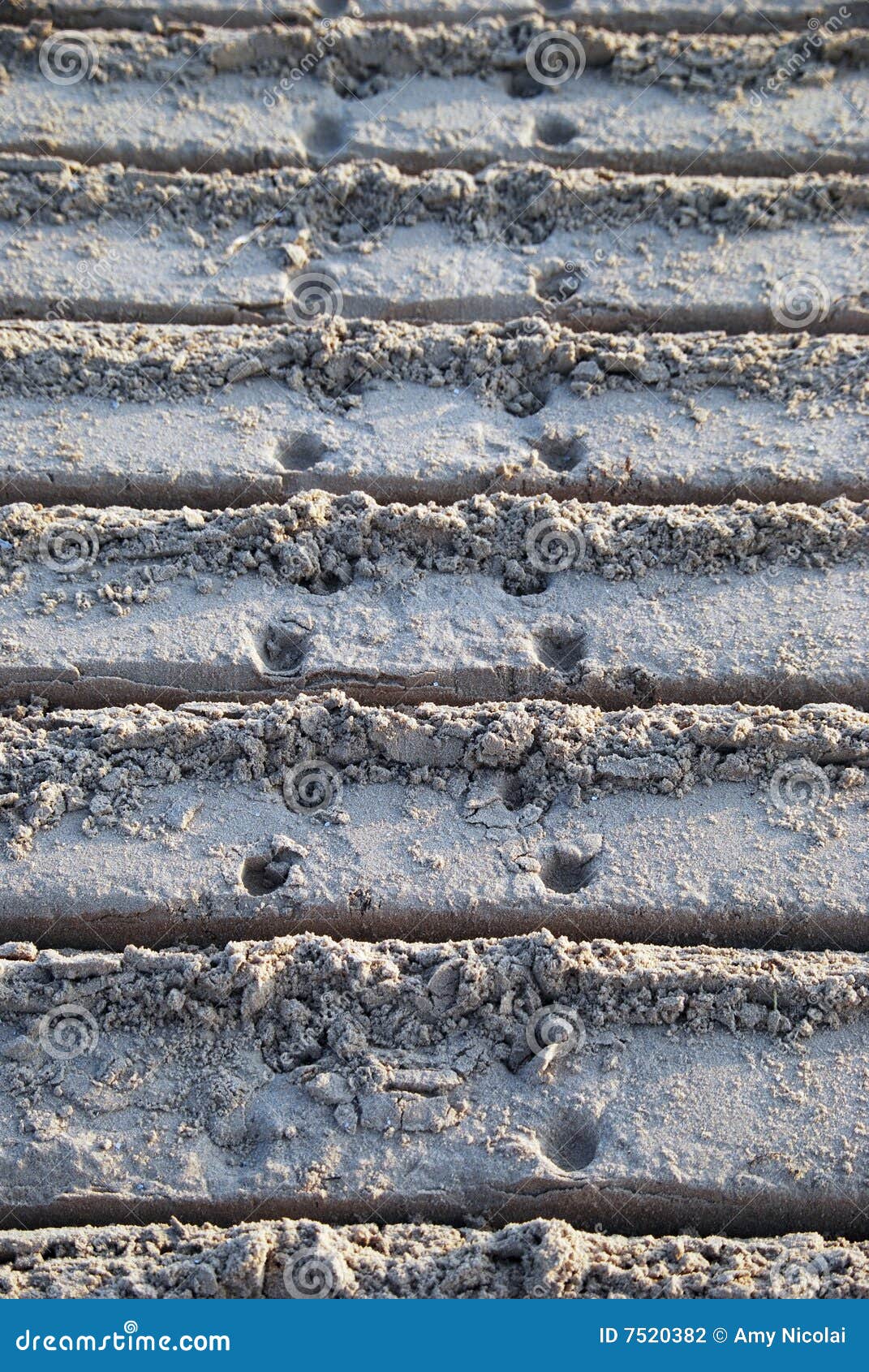 Bulldozer tracks in sand stock photo. Image of tracks - 7520382