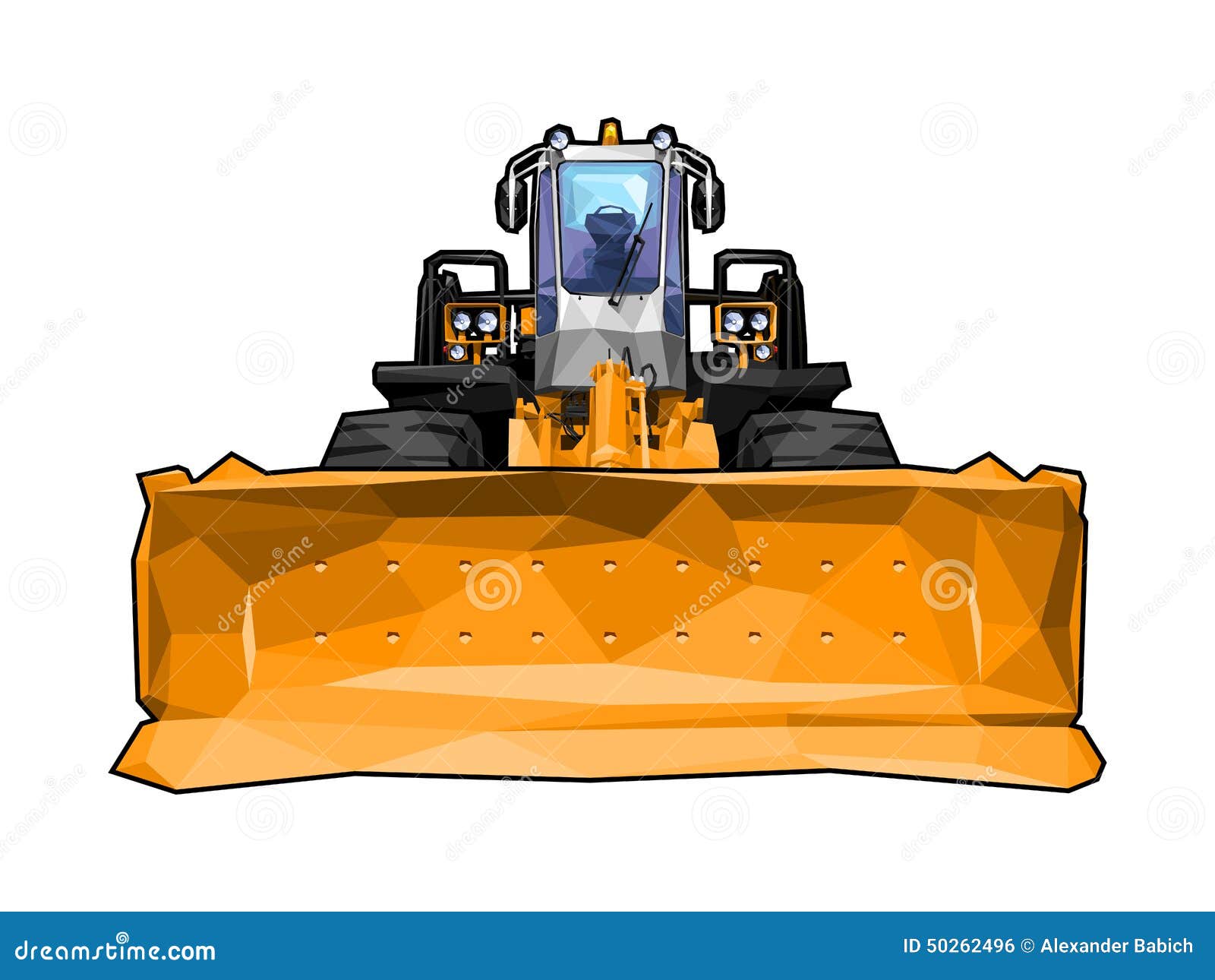 Bulldozer Stock Vector - Image: 50262496