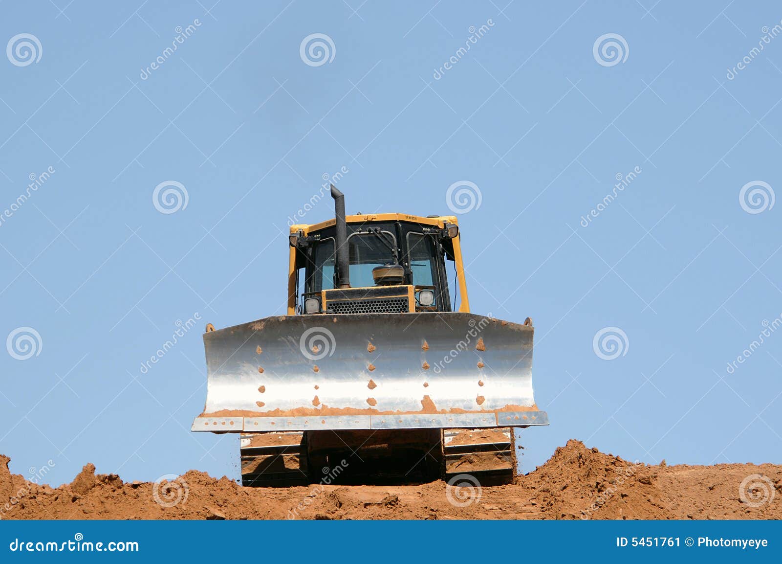 Bulldozer at Work stock image. Image of earth, scooper - 5451761