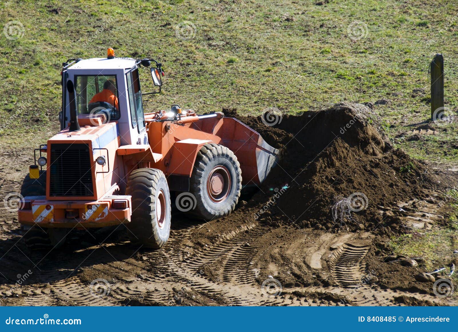 Bulldozer at work stock image. Image of machinery, industrial - 8408485