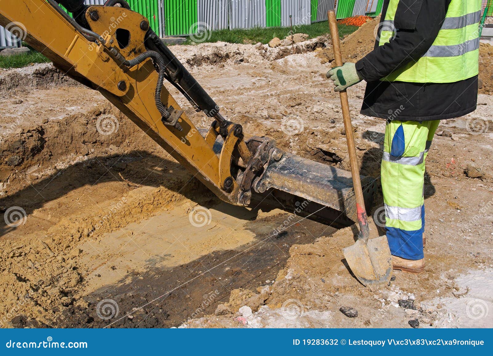 Bulldozer working stock photo. Image of teeth, contruction - 19283632