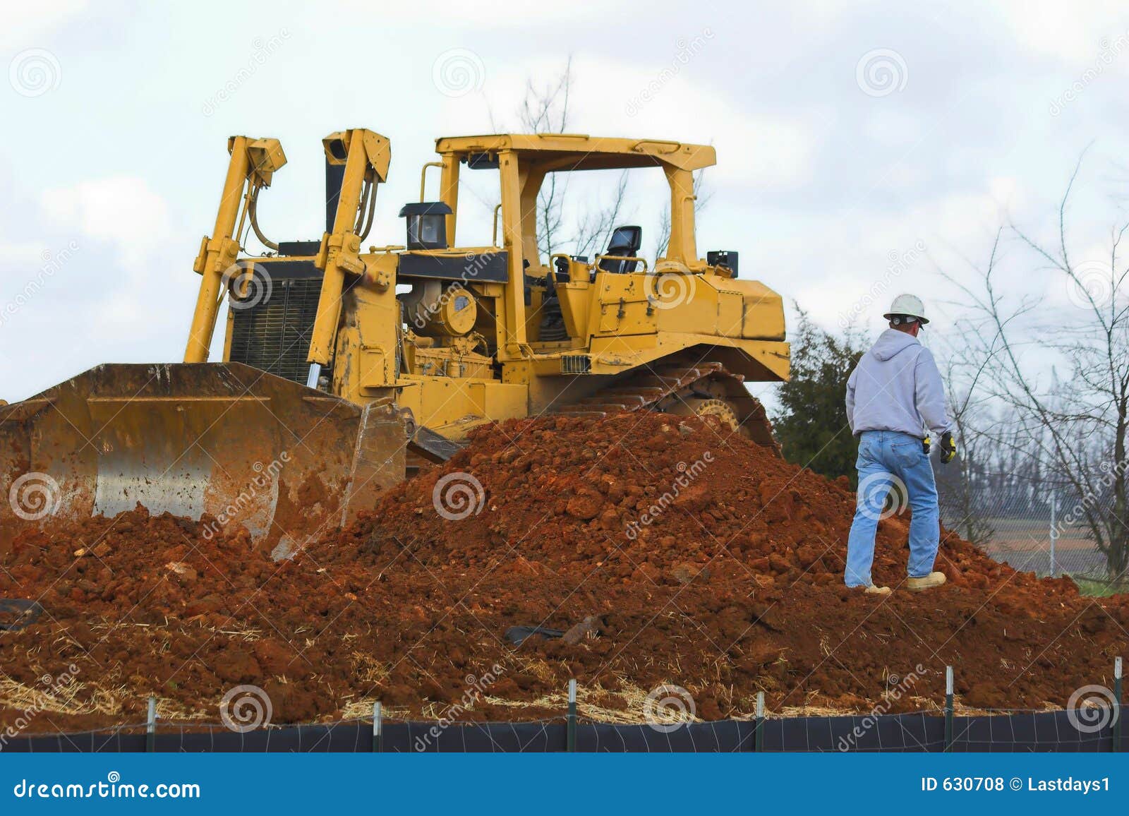 Bulldozer Working stock photo. Image of work, press, hard - 630708
