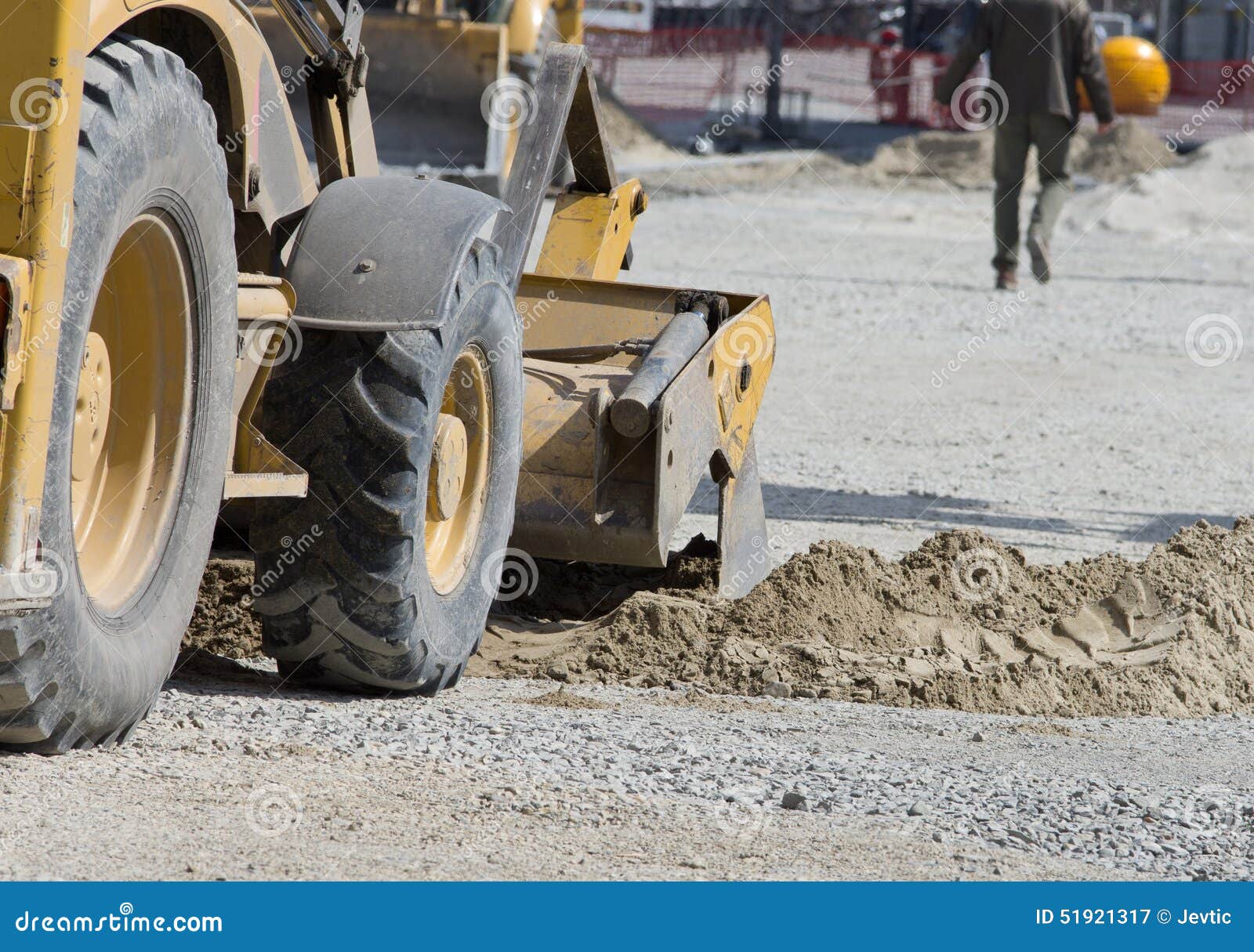 Bulldozer working stock image. Image of digger, ballast - 51921317
