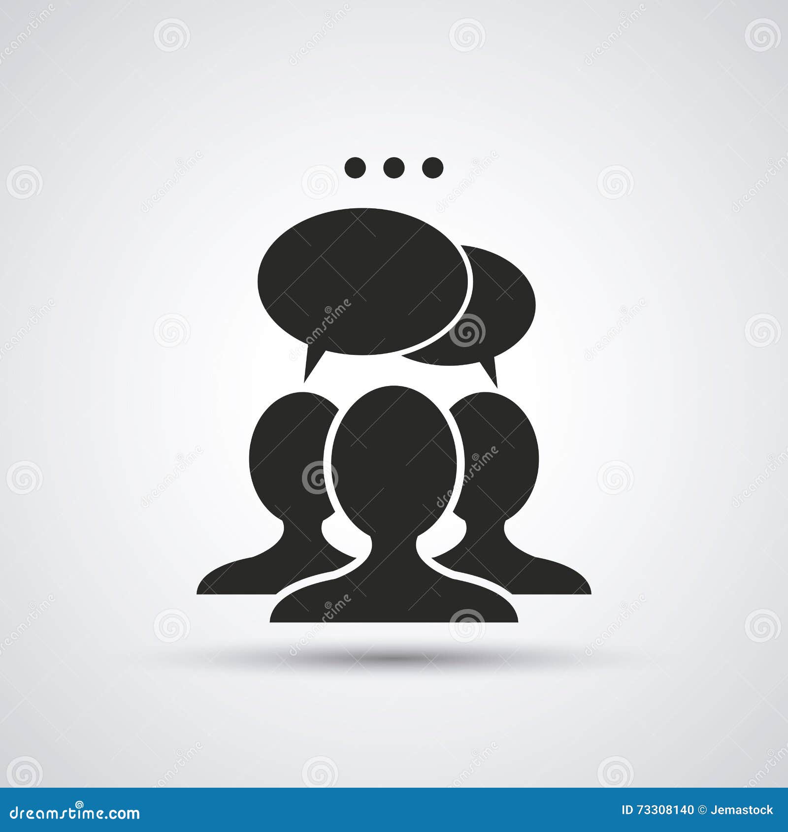 Bulle Avec L'icône De Pictogramme Conception De Communication Dessin ...