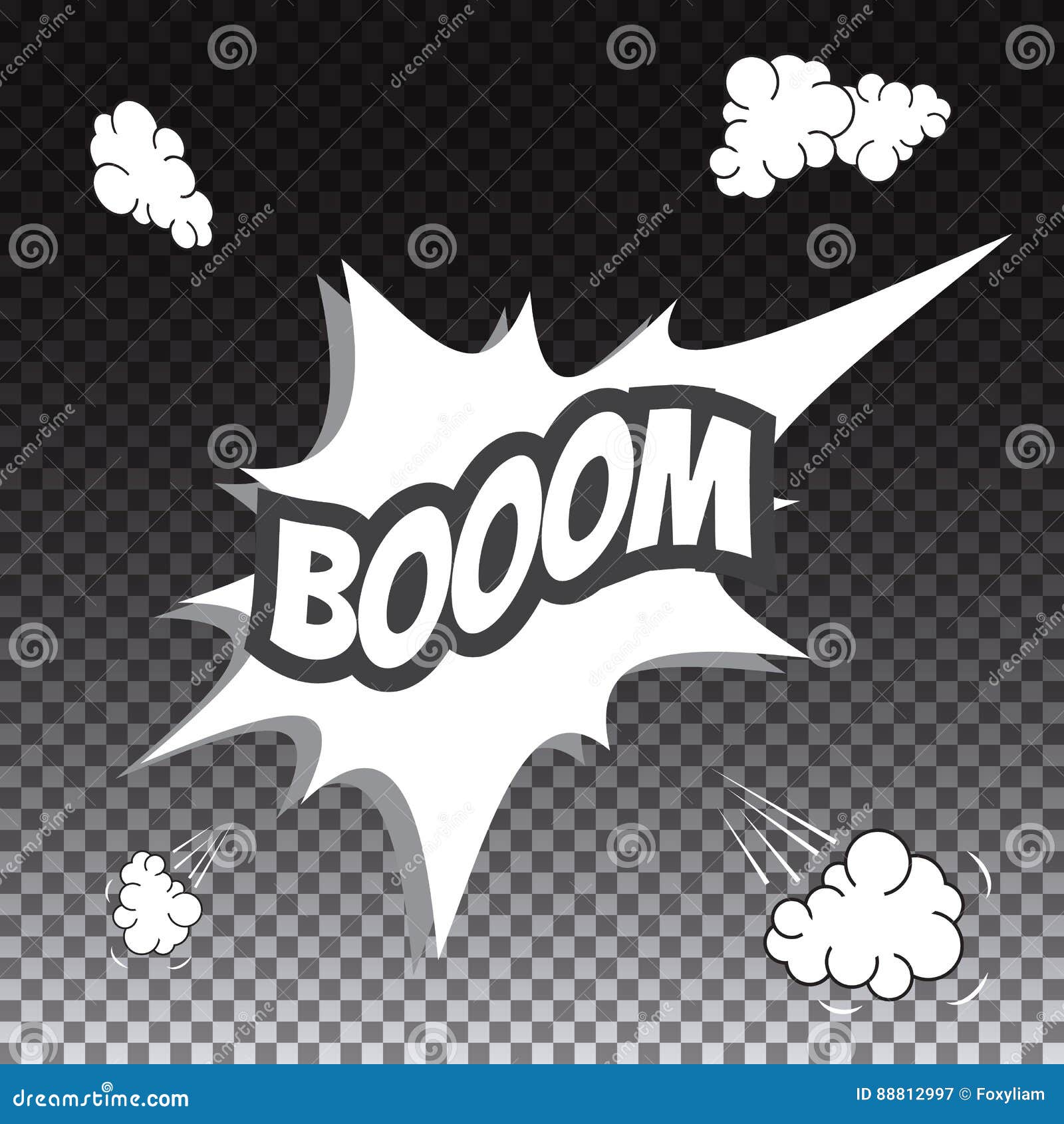 Bulle Comique De La Parole, Boom Illustration de Vecteur - Illustration ...