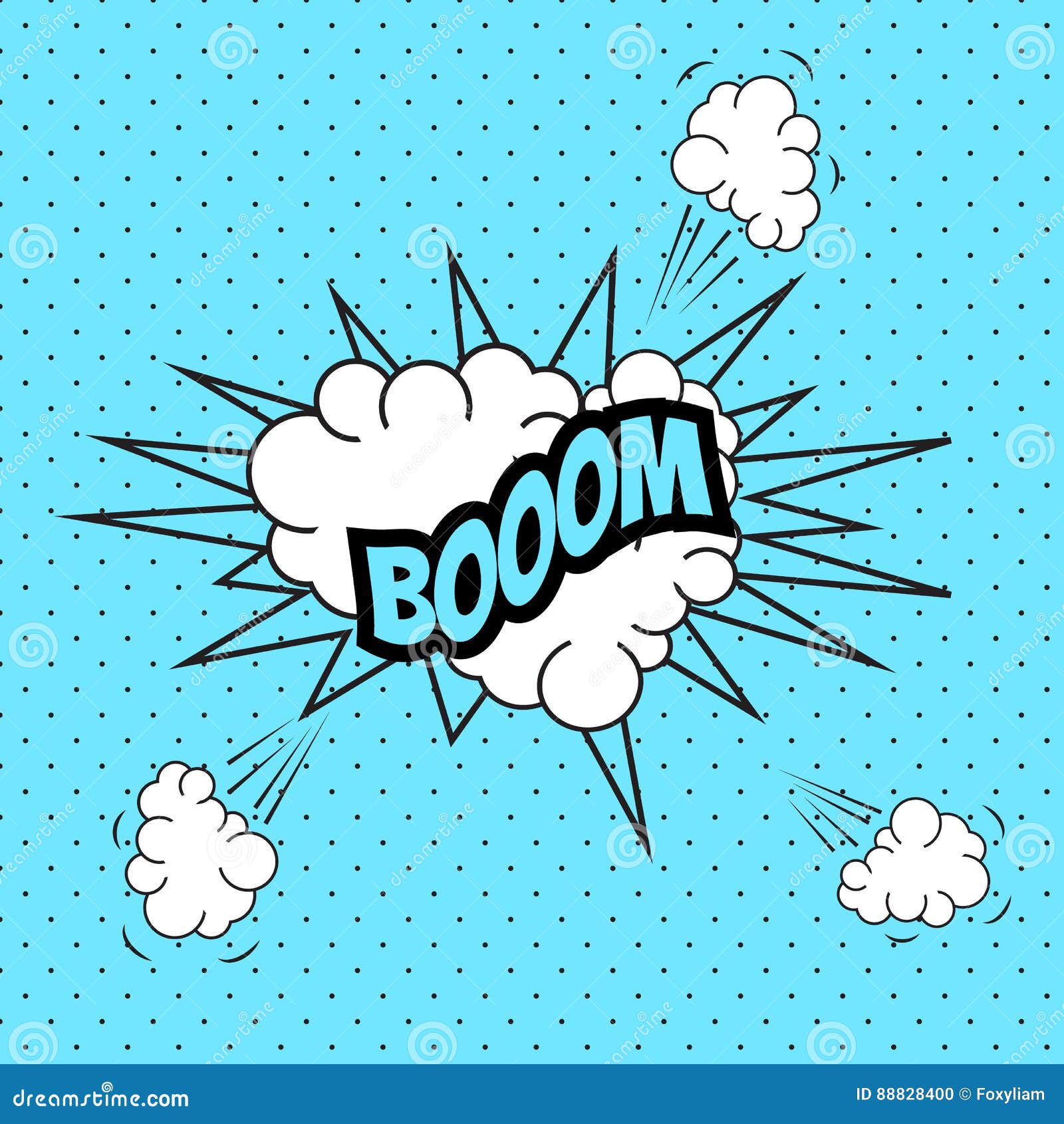 Bulle Comique De La Parole D'art De Bruit, Boom Illustration de Vecteur ...